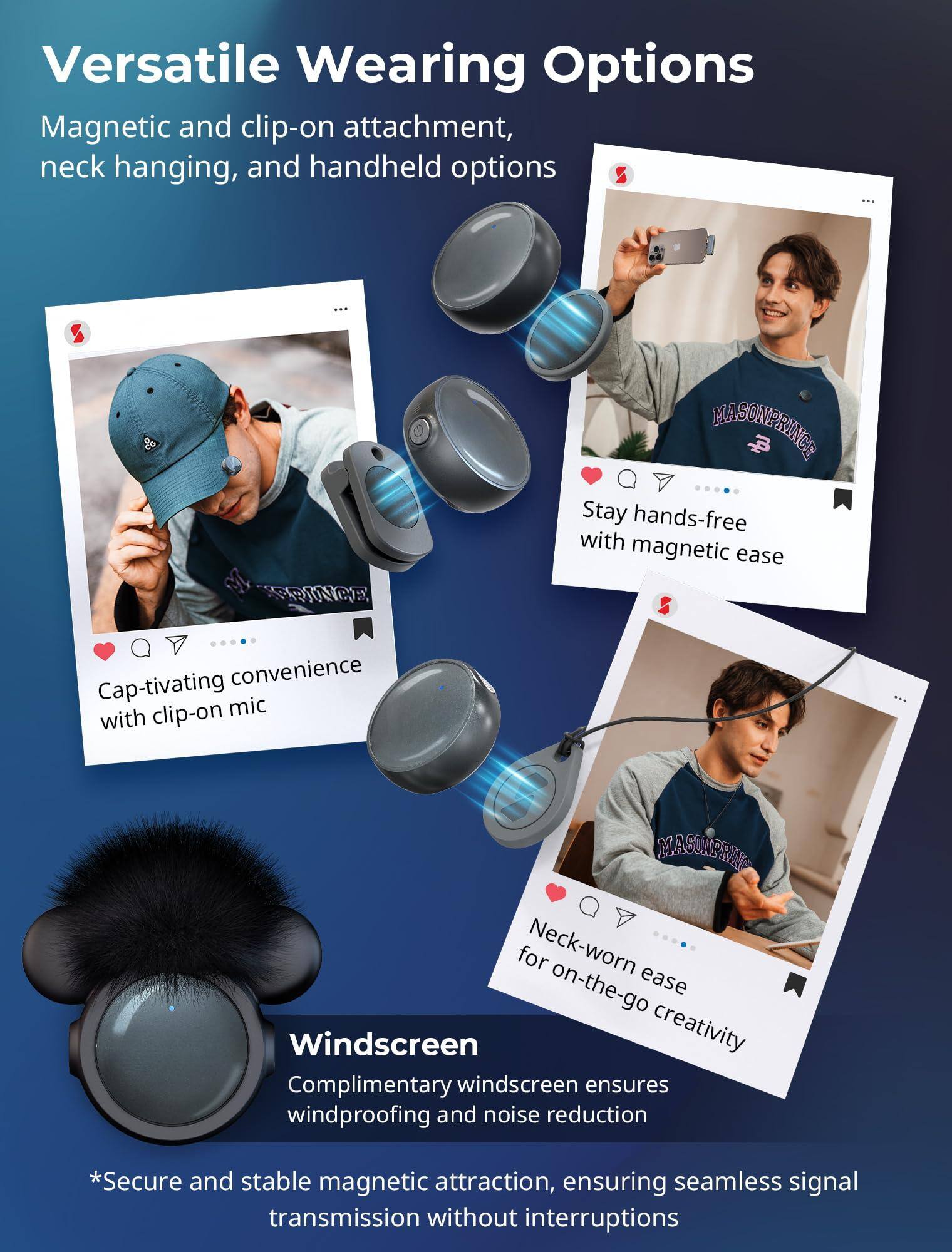 Earthley Blooms S60 Wireless Lavalier Microphone With Usb C For Android ...