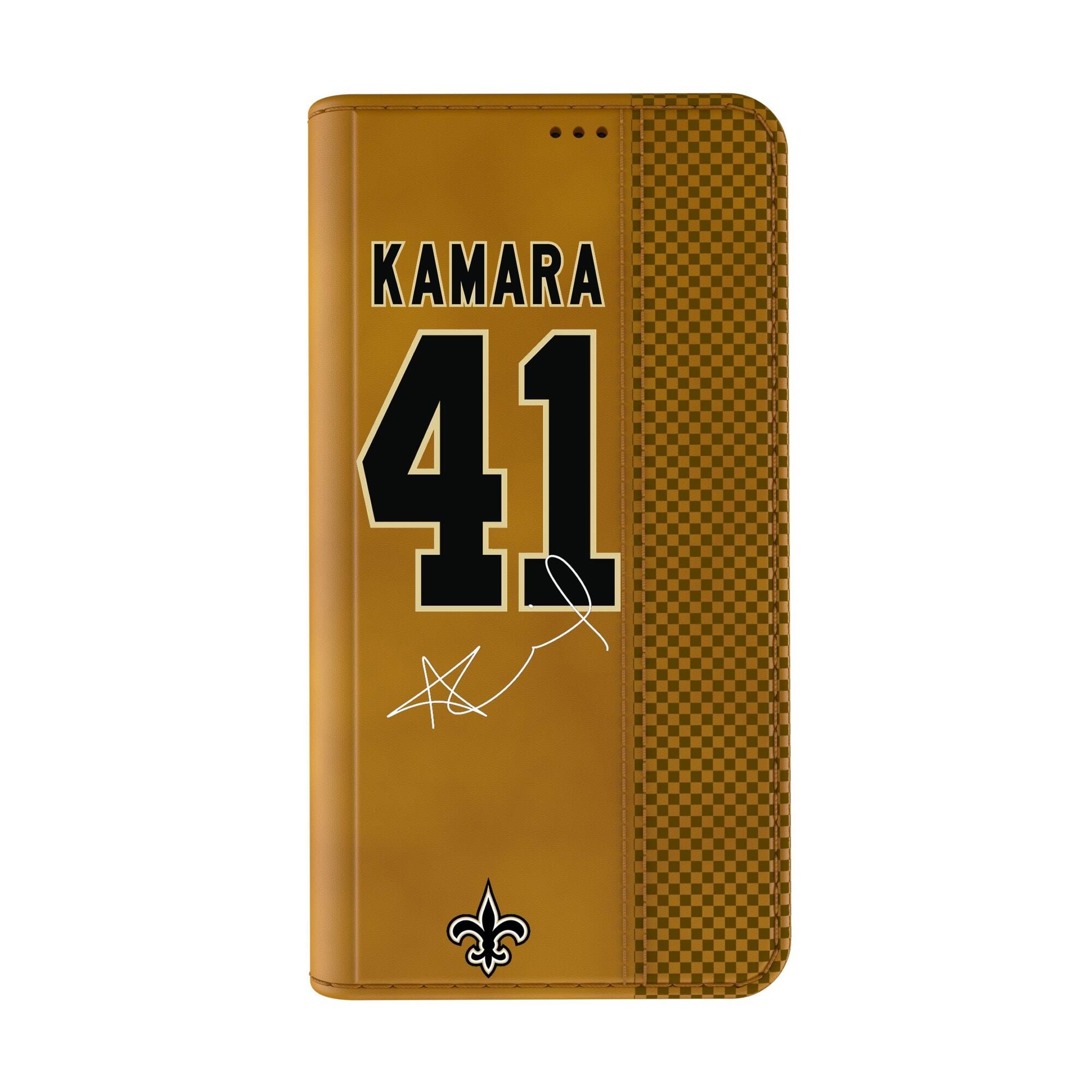 Keyscaper NFL Alvin Kamara New Orleans Saints Folio iPhone Case 14 Plus ...