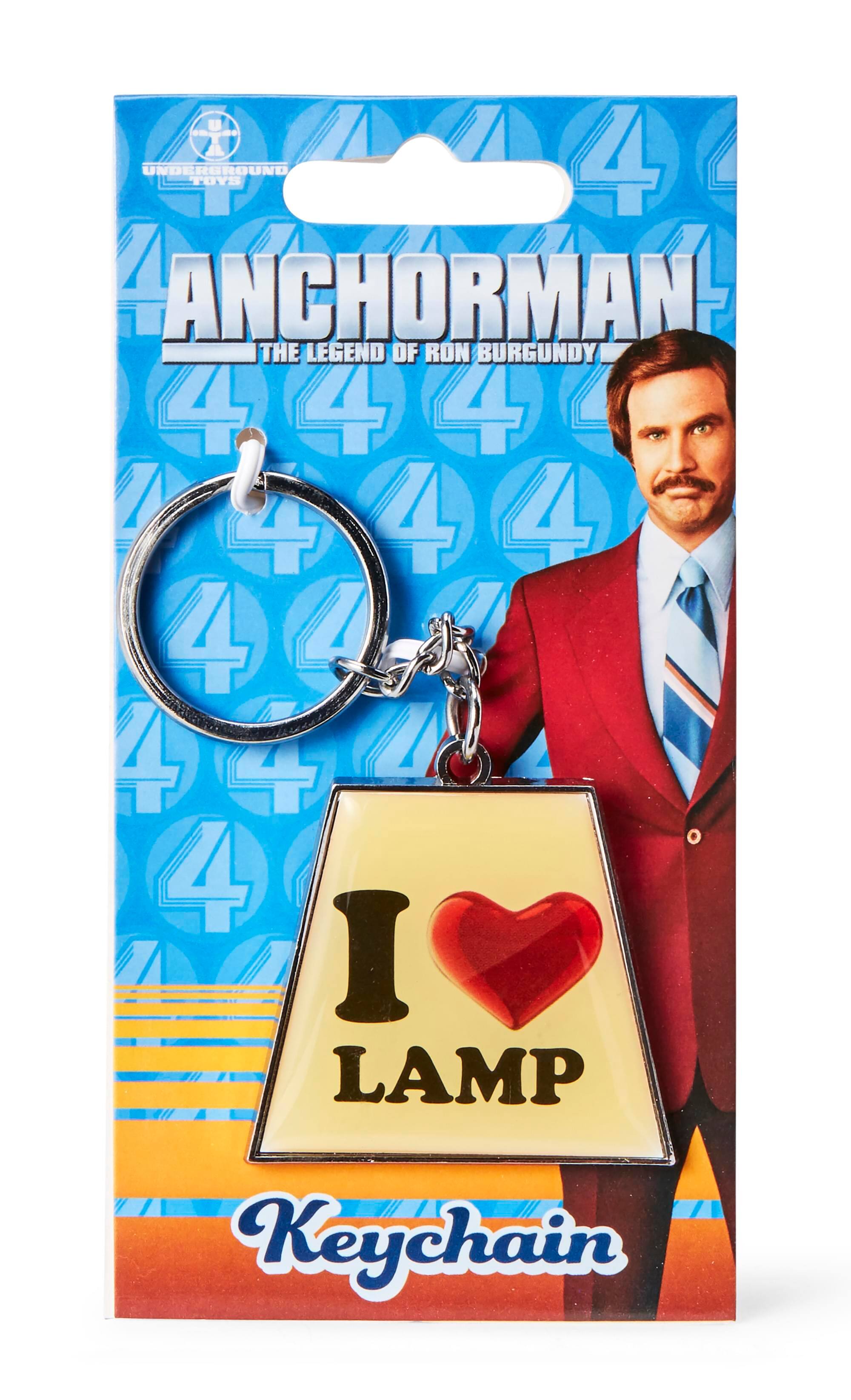 Seven20 Anchorman The Legend of Ron Burgundy "I Heart Lamp" Keychain ...