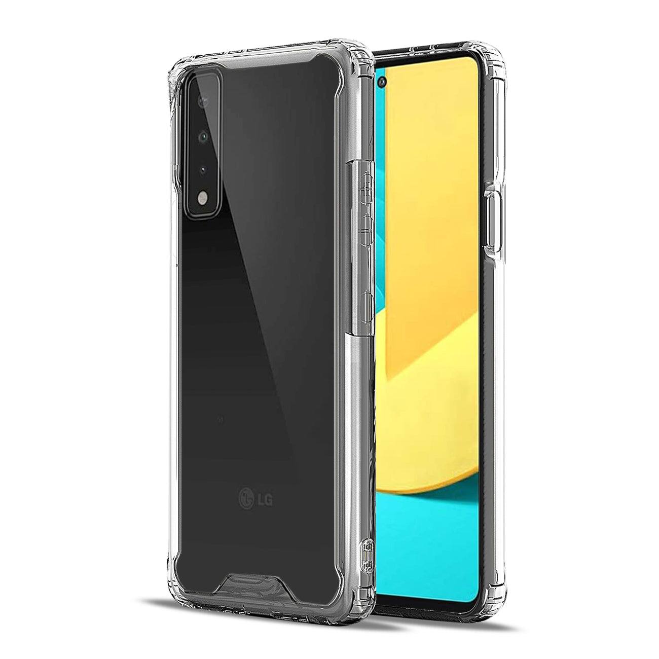 Reiko High Quality 2X Clean Pc And Tpu Bumper Case In For Lg Stylo 7 4G ...