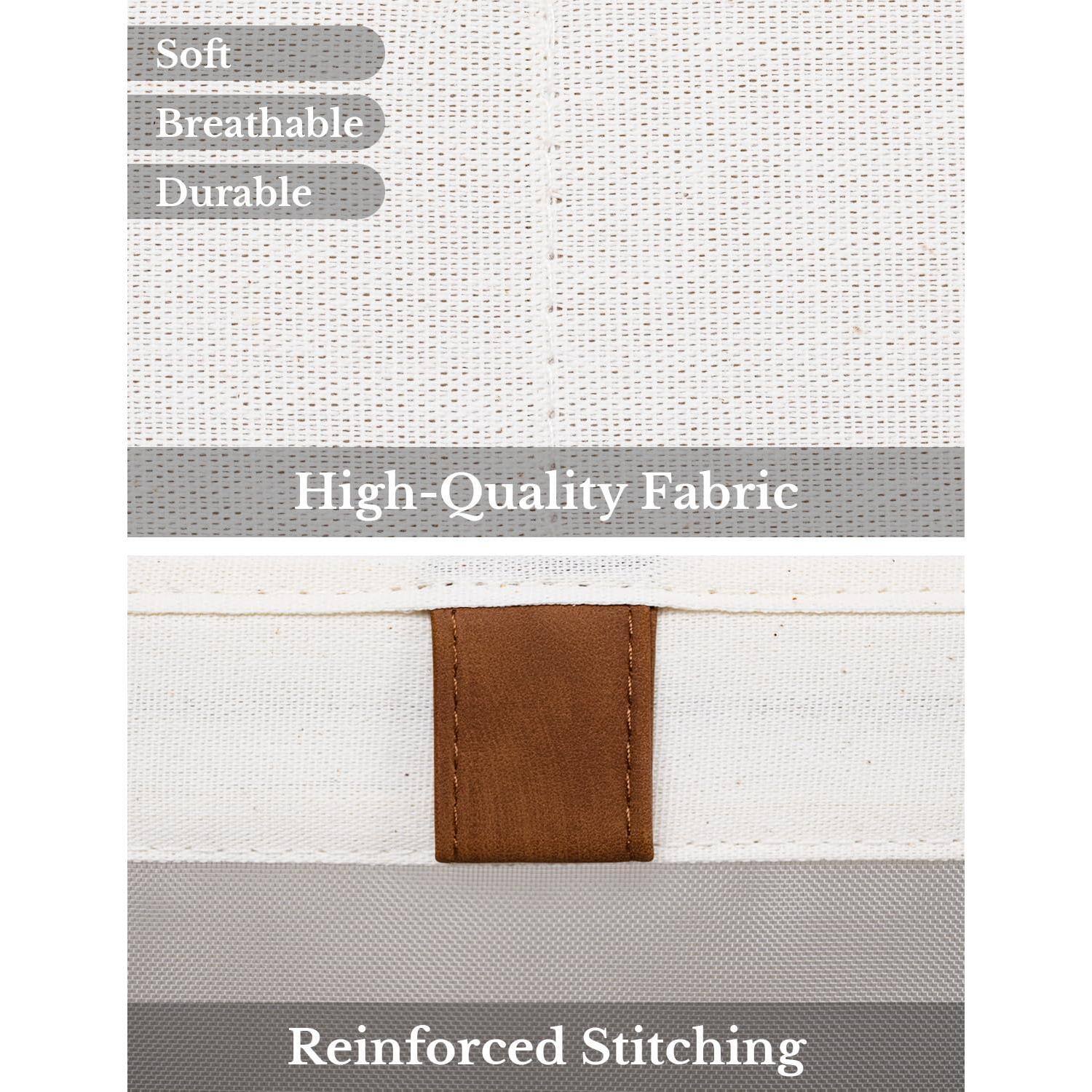 Dapper Styles Closet Storage Bins Baskets With Clear Window And Handles ...