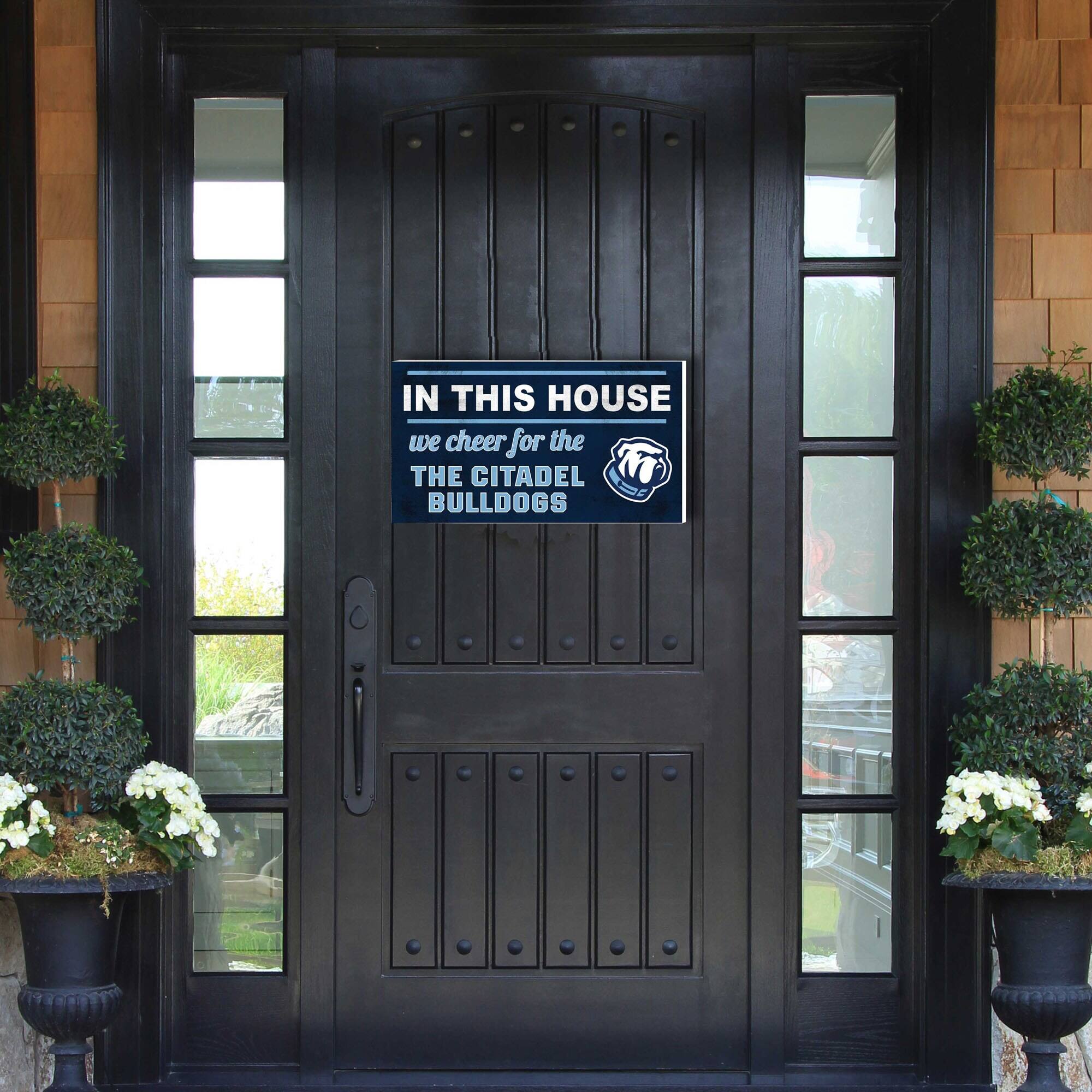 Jardine Citadel Bulldogs 11" x 20" Indoor/Outdoor In This House Sign ...