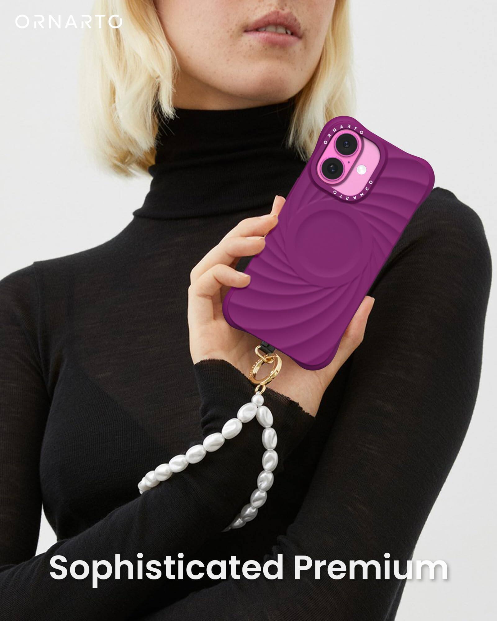 Ornarto Vortuxe for Liquid Silicone iPhone 16 Case 6.1", Drop ...