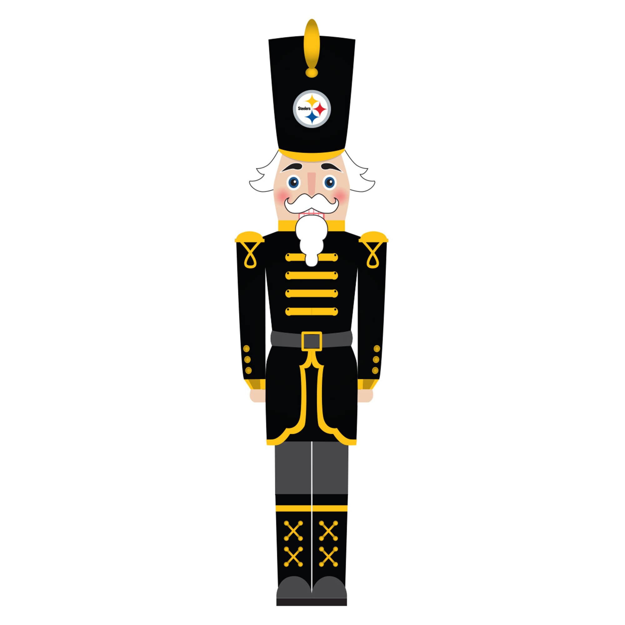 Fan Creations Pittsburgh Steelers 46" Nutcracker Leaner Multicolor ...