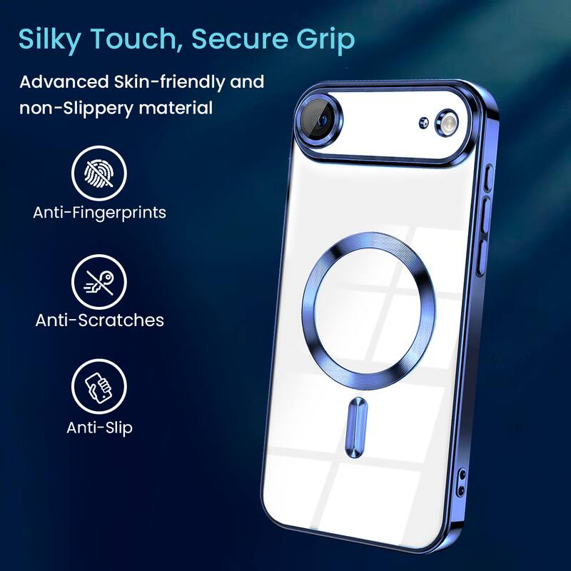 Entronix Magnetic Case for iPhone 17 Air Clear Back Luxury Glossy Cover ...
