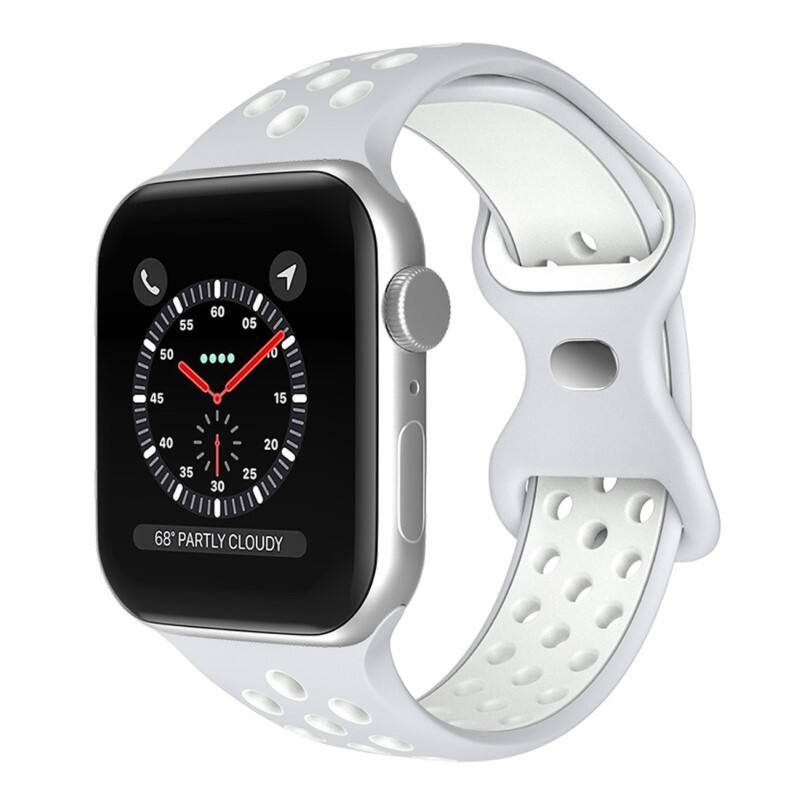 StrapsCo ColorBlock Active Strap Silicone Rubber Watch Band For Apple ...