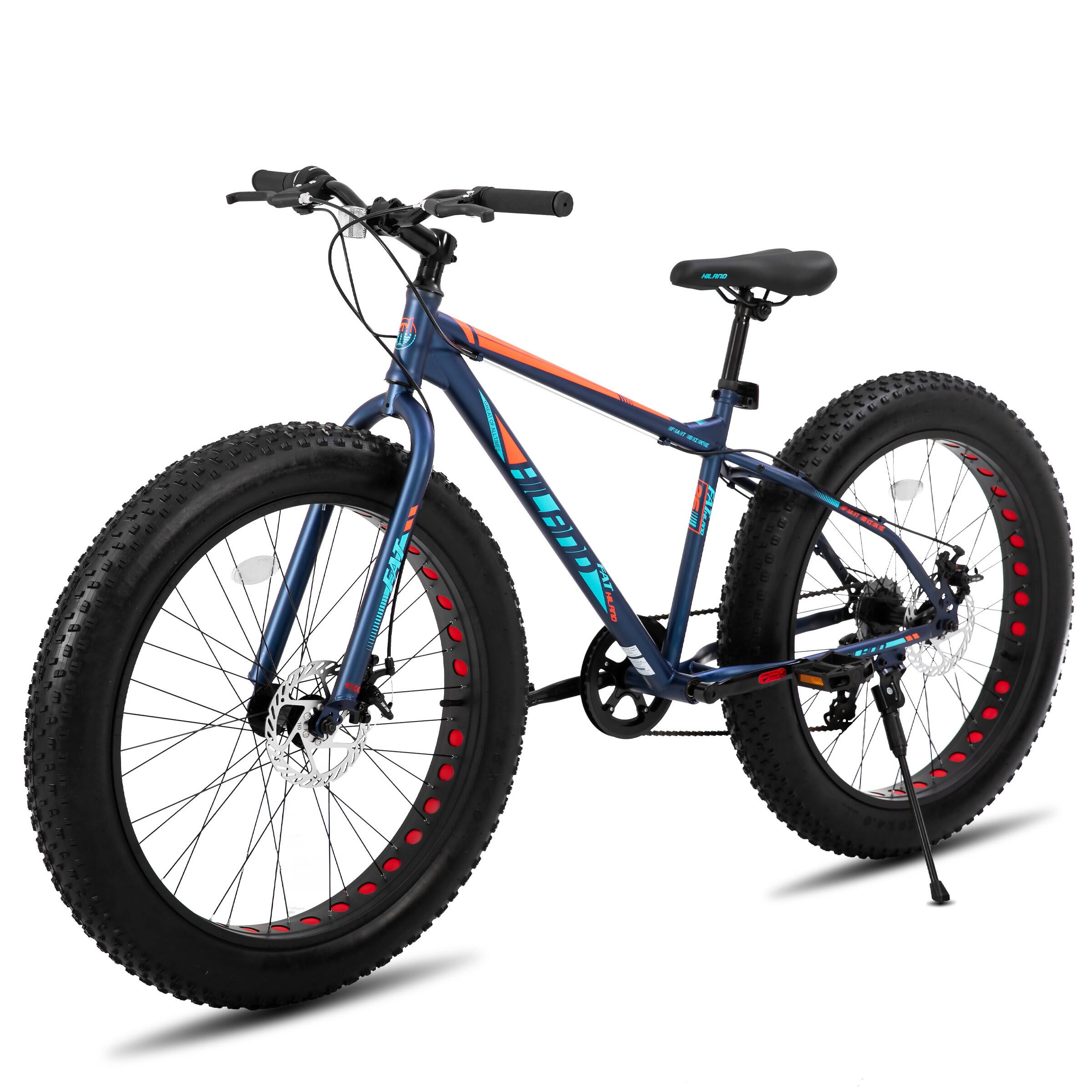 HILAND Roon 26" Fat Tire Mountain Bike 7 Speeds Snow Beach Bicycle Blue Roon - Best Buy