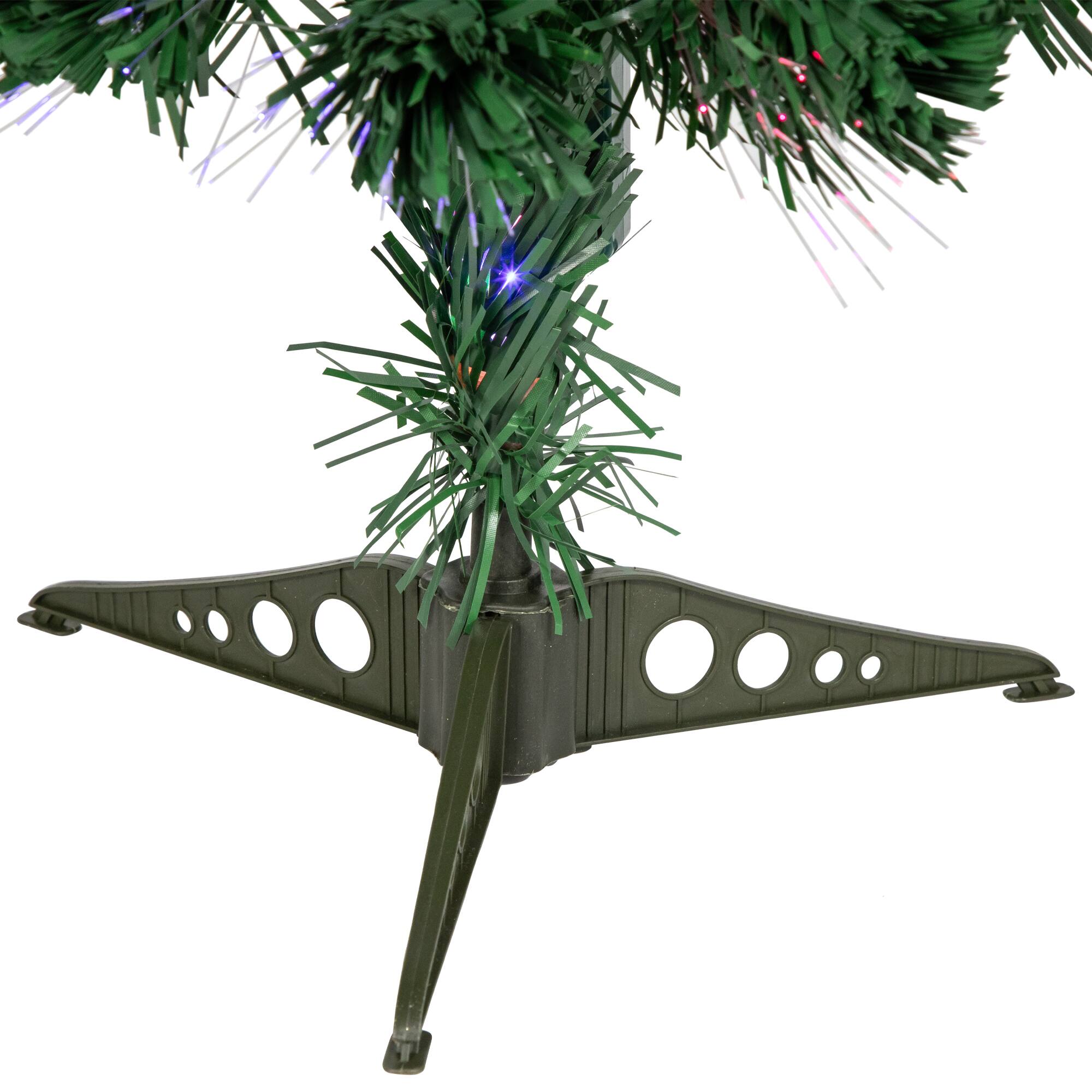 Northlight 2' Pre Lit Medium Color Changing Fiber Optic Artificial ...