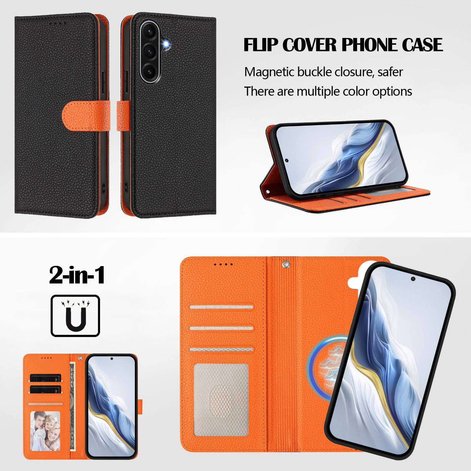 Dteck Magnetic Detachable 2 in 1 Wallet Case for Samsung Galaxy A17 5G ...