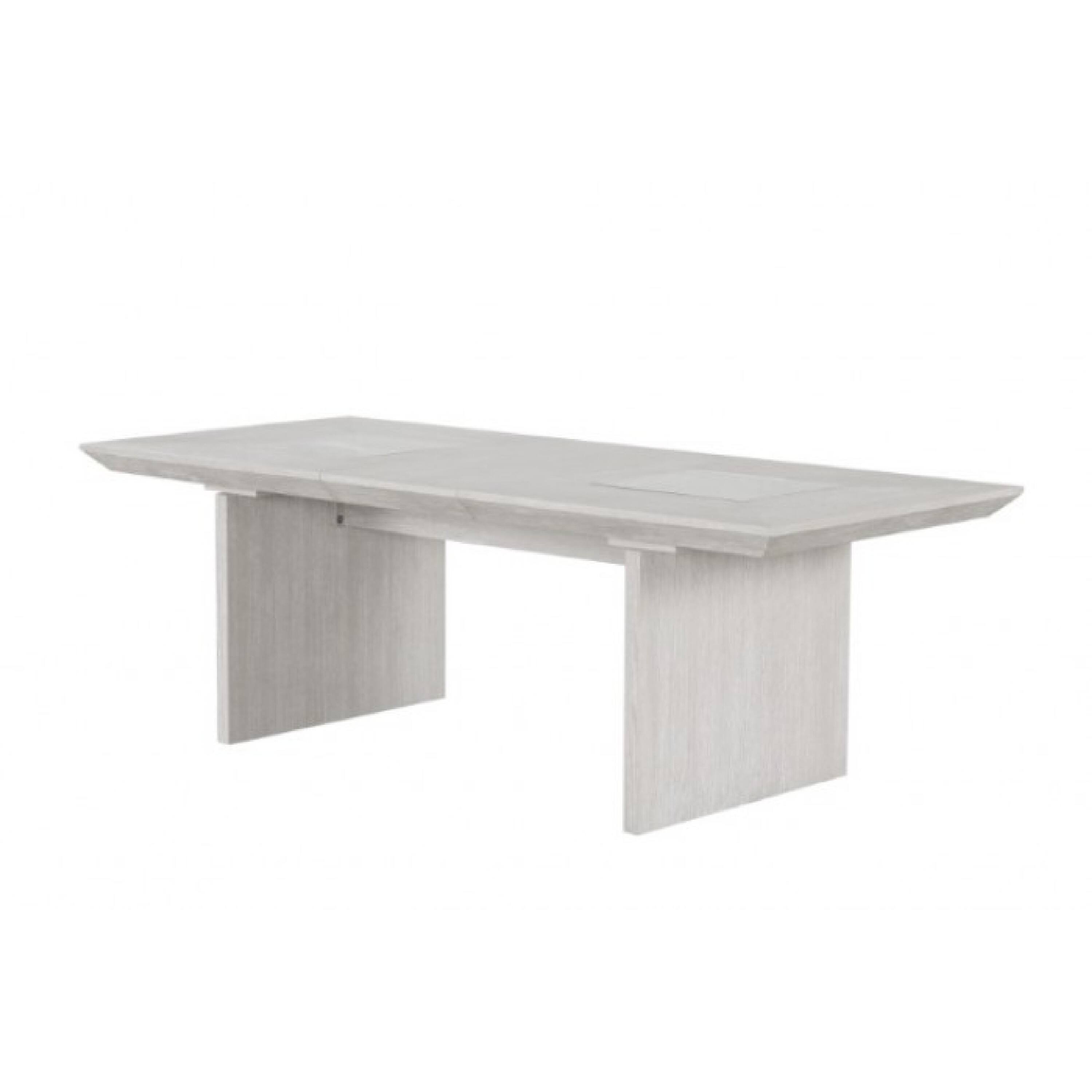 Manhattan Lane Diaz 72 90 Inch Extendable Dining Table, Glass and Wood ...