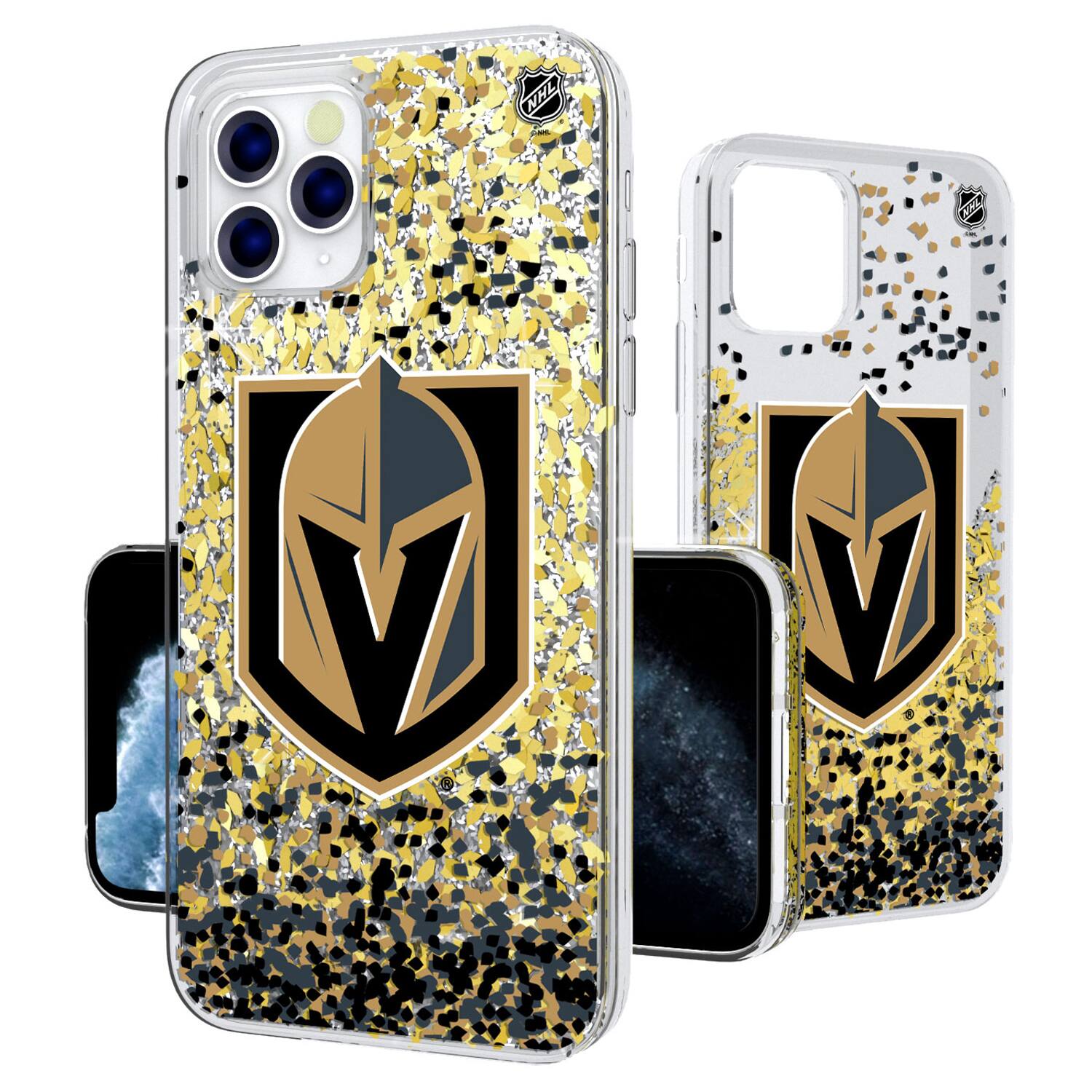 Keyscaper NHL Vegas Golden Knights iPhone Confetti Glitter Case 12 Pro ...