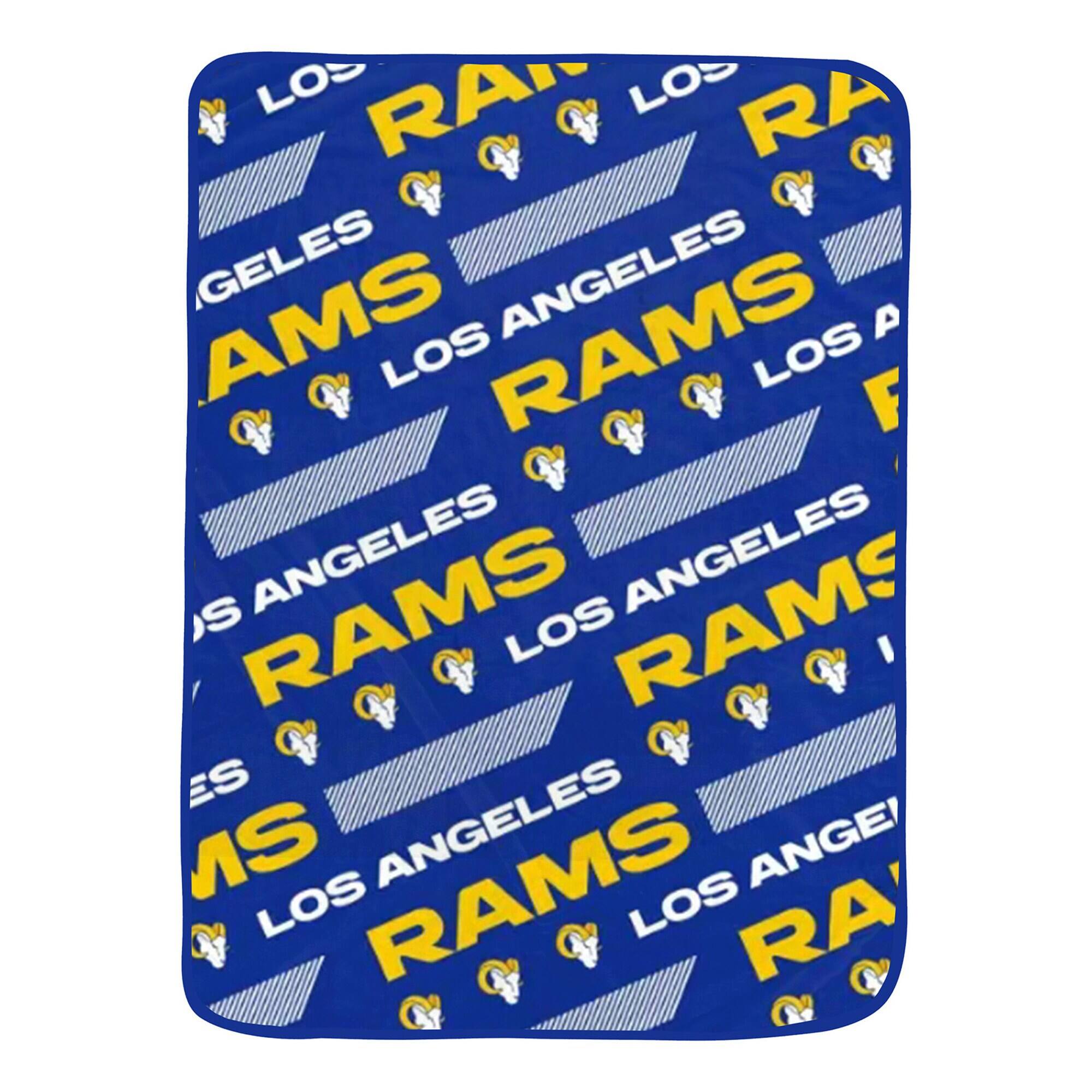 Pegasus Los Angeles Rams 60" x 72" Slanted Half Stripe Wordmark Ultra ...