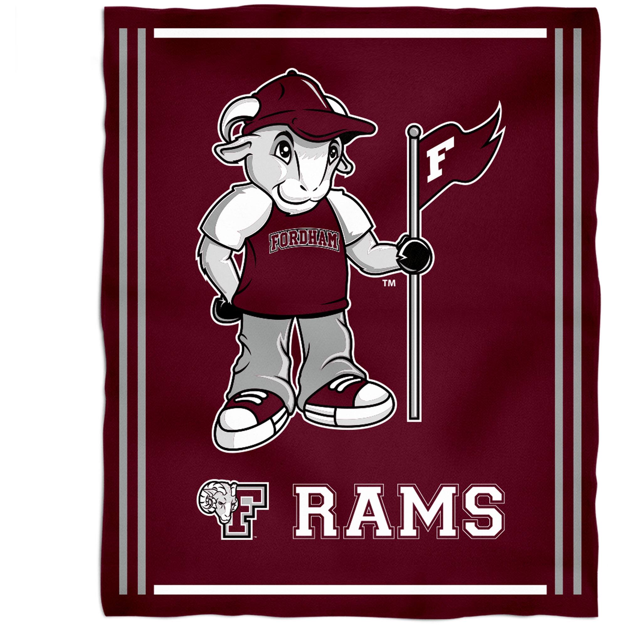 Vive La Fete Fordham Rams 36'' x 48'' Children's Mascot Plush Blanket ...