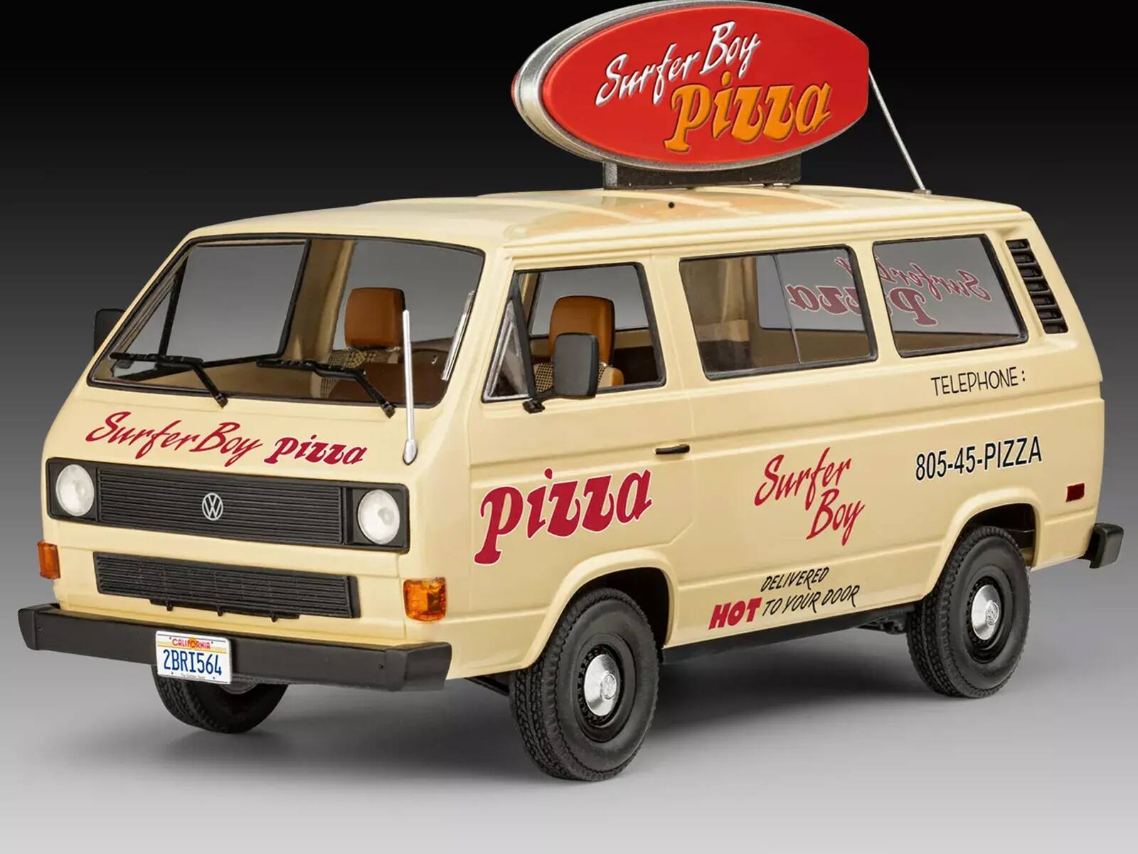 Level 3 1/25 Model Kit Argyle’s Volkswagen Vanagon "Surfer Boy Pizza ...