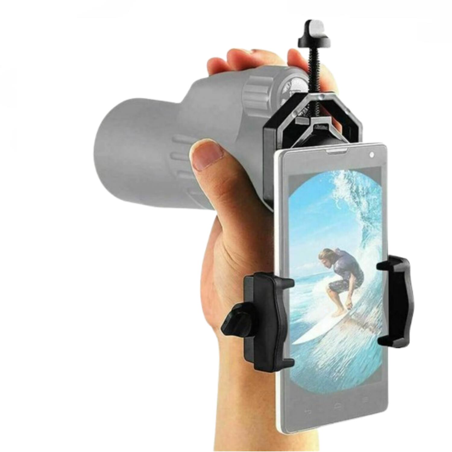 Stock Preferred Universal Telescope Phone Mount Adapter Black - Best Buy