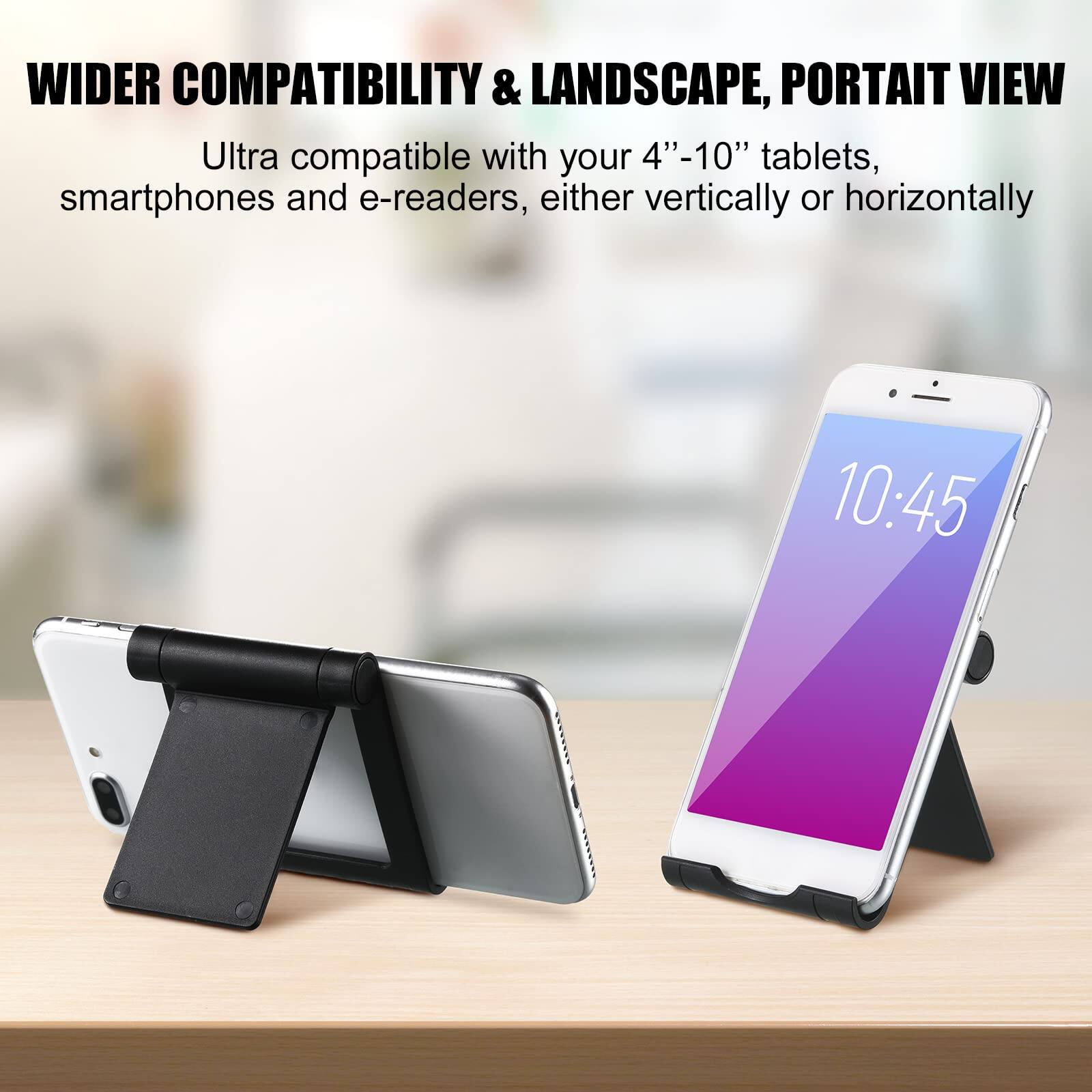 COTTAGE Foldable Cell Phone Stand Desk Multi Angle Tablet Universal ...