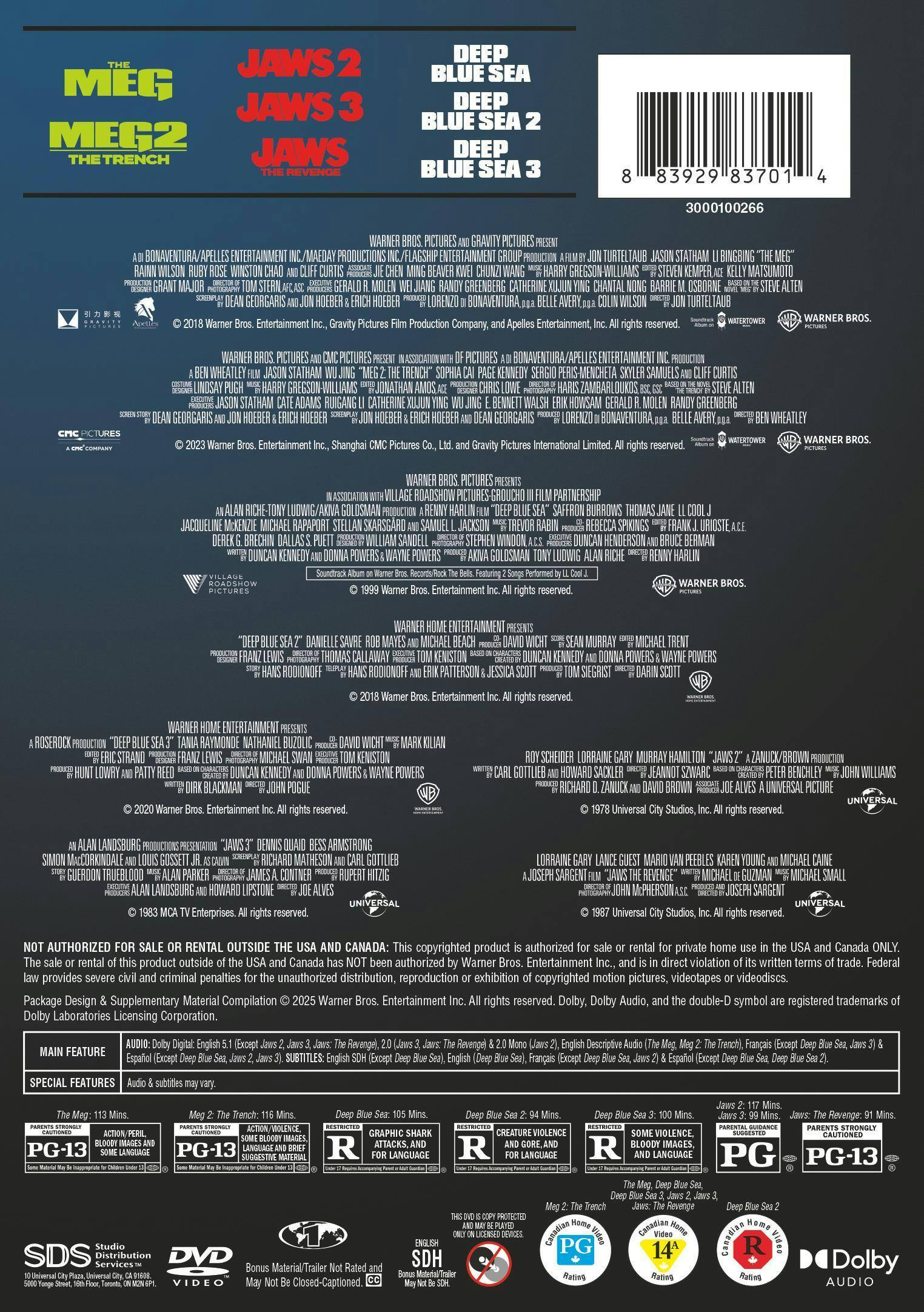 Sharks Attack 8 Film Collection [DVD] [Standard] - Best Buy