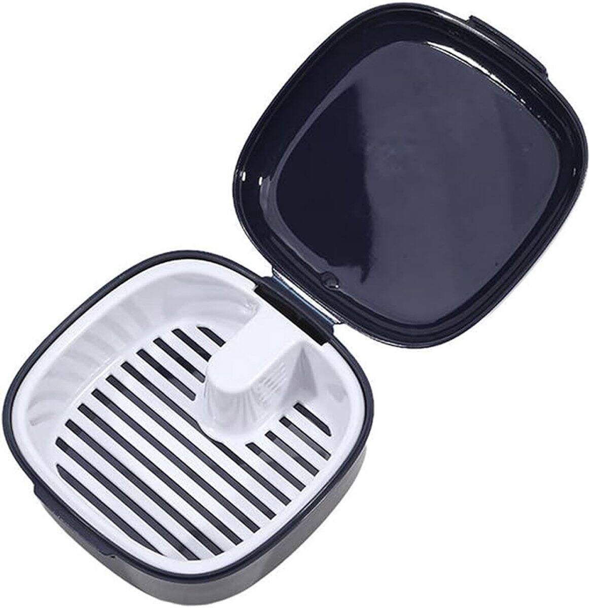 Auledio Denture storage box, denture box with sieve, portable denture ...