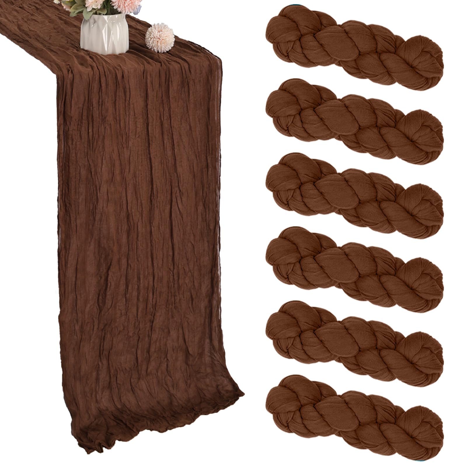 Dapper Styles Cheesecloth Table Runner Fall Inch Gauze Rustic Boho ...