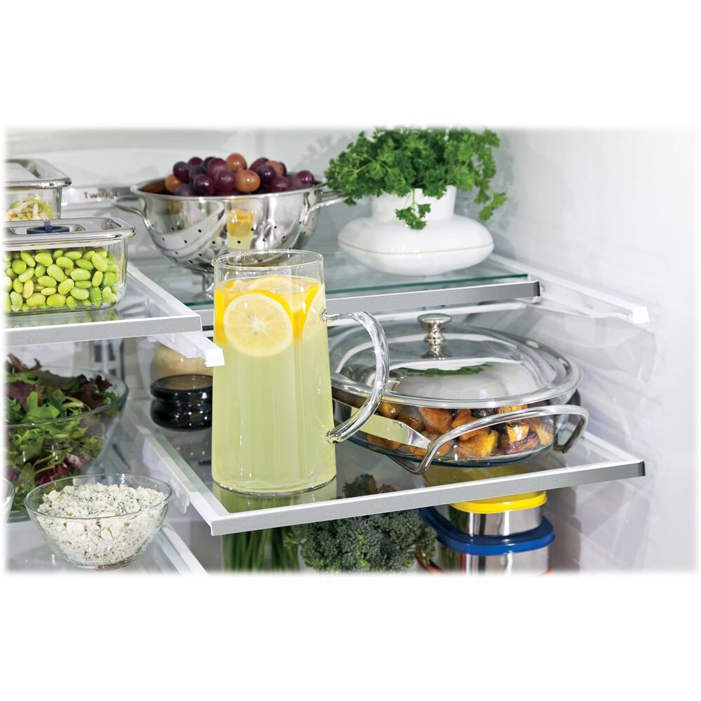 Best Buy GE 22.2 Cu. Ft. French Door Counter Depth Refrigerator GYE22HSKSS
