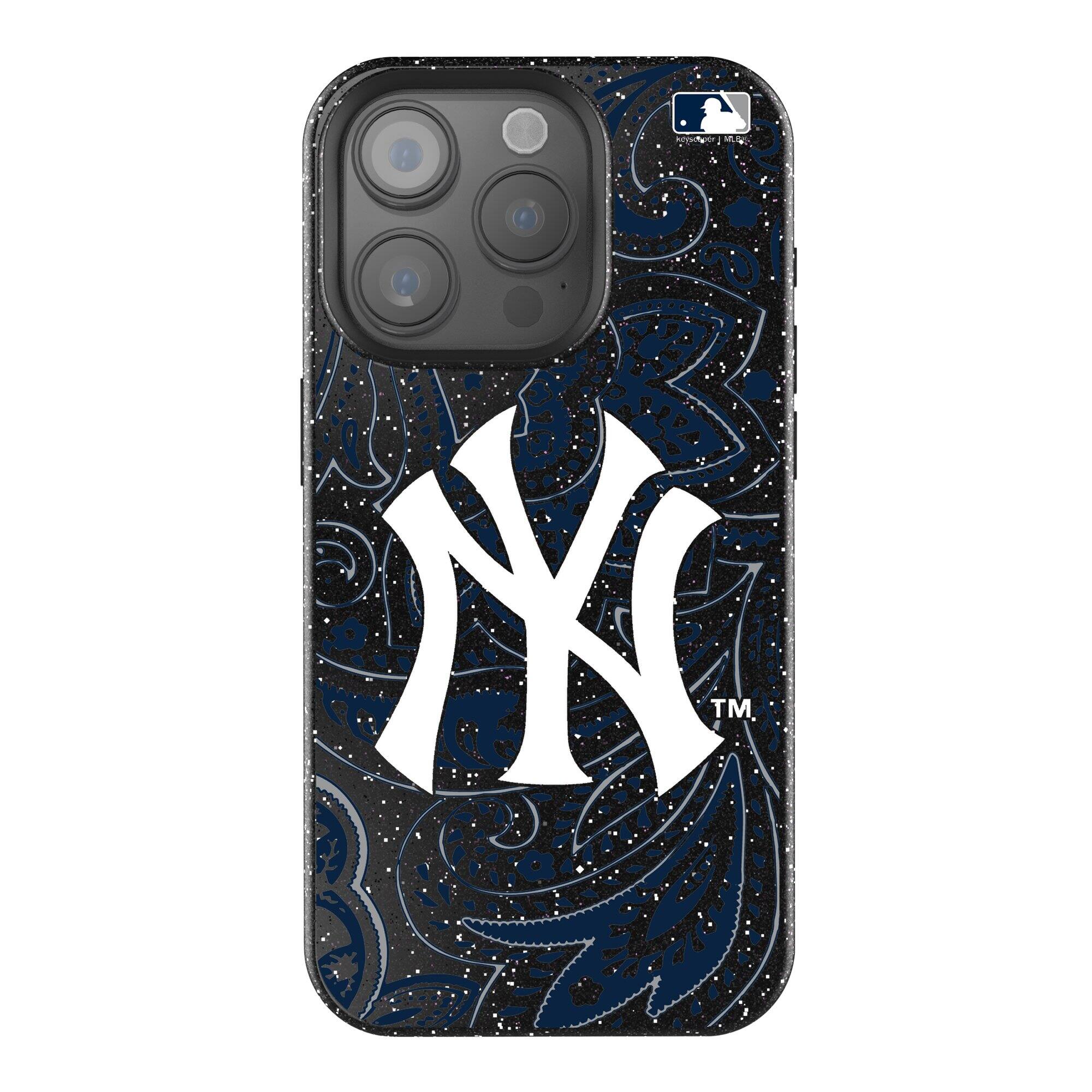Keyscaper MLB New York Yankees Paisley Bling iPhone Case 16 Plus Black ...