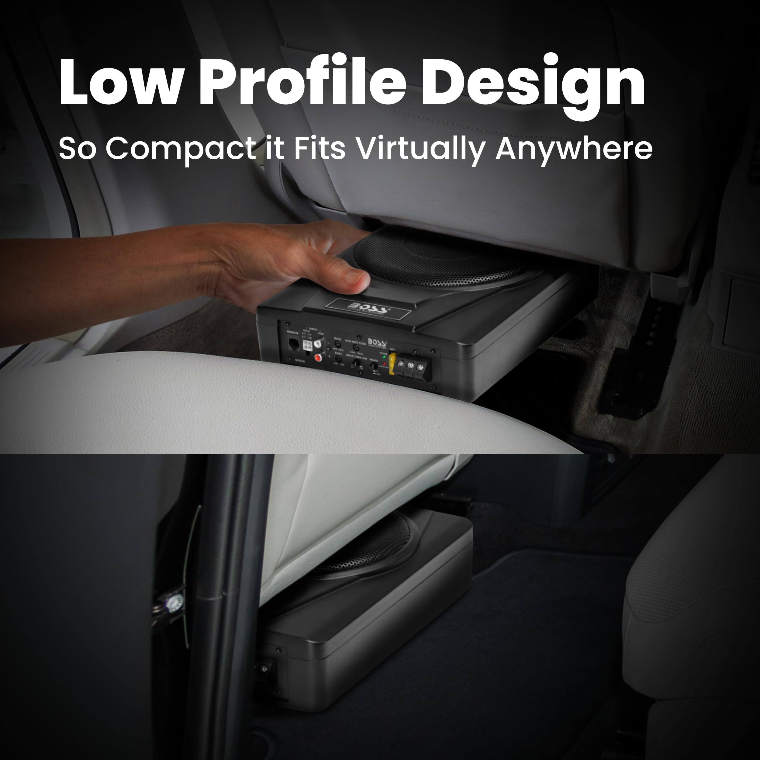 Dazzling Pops Bass10 Under Seat Car Subwoofer s Max Single Voice Coil ...