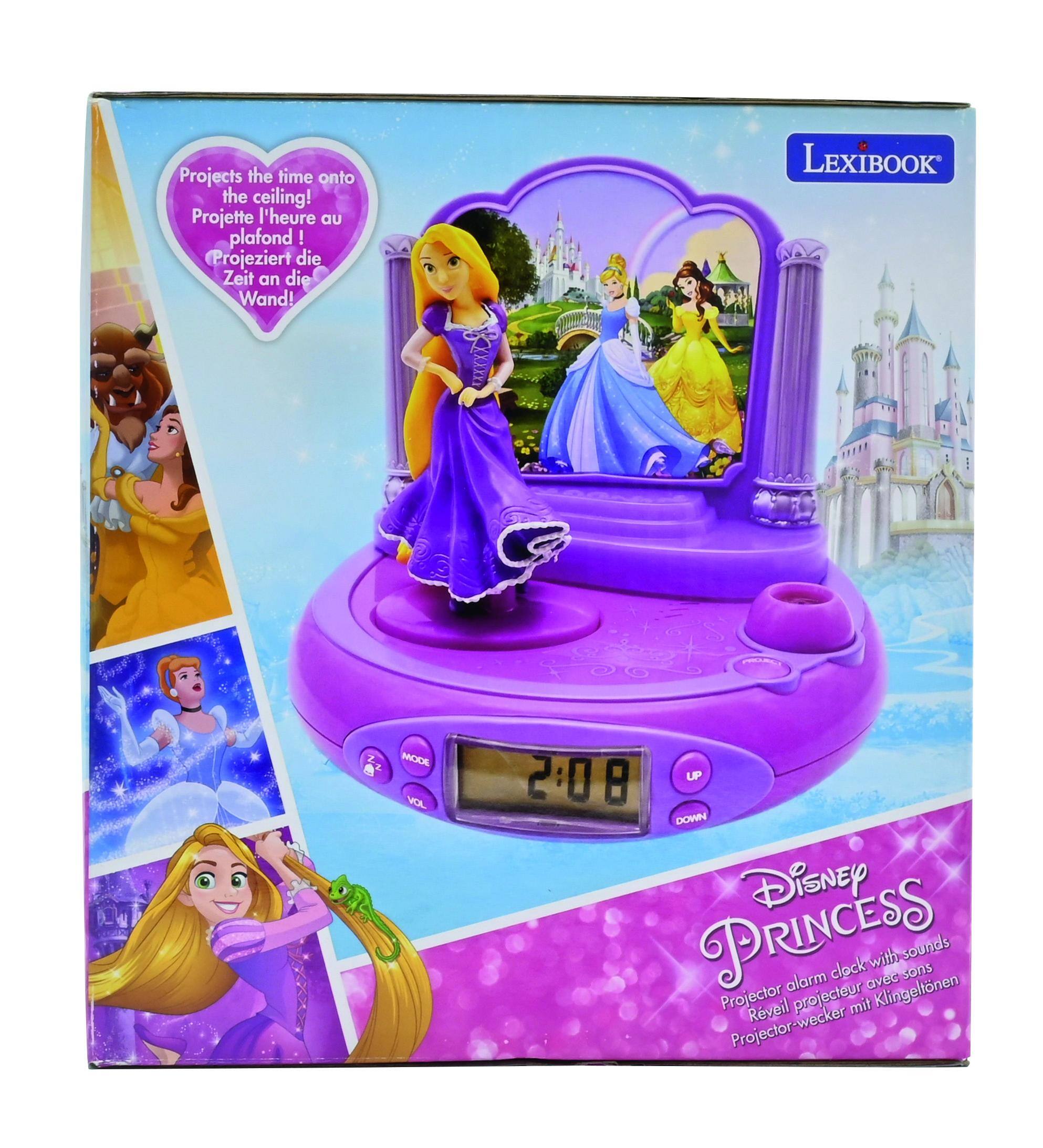 Lexibook Disney Princess Rapunzel Projector Clock with Magical Sounds ...