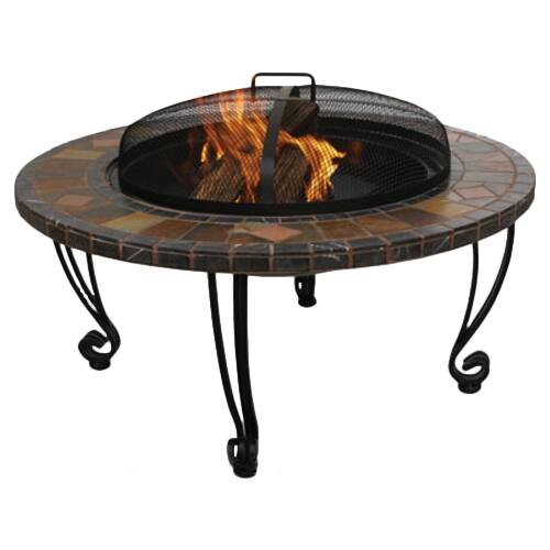 Best Buy: Blue Rhino UniFlame Slate Tile Fire Pit Black WAD820SP
