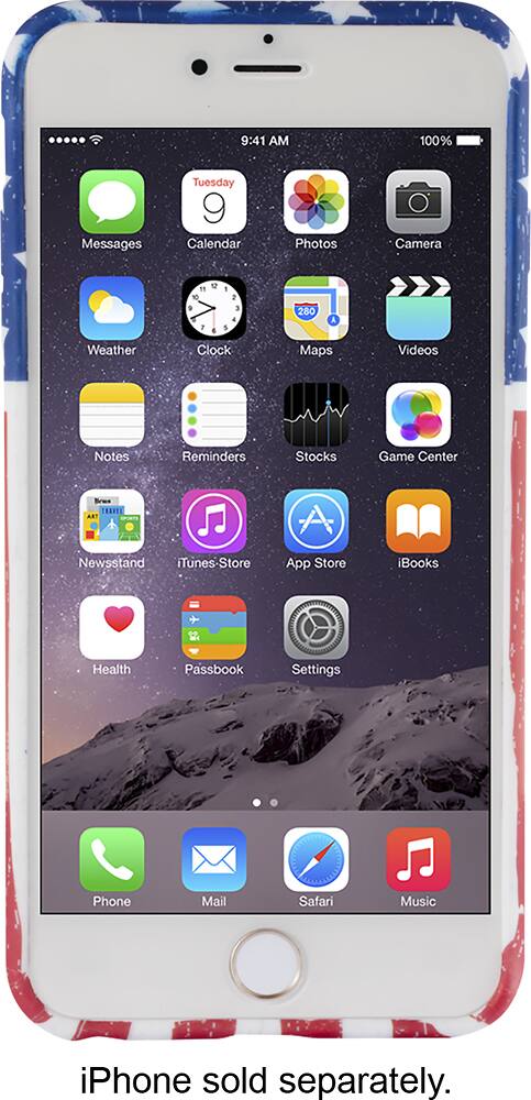 Best Buy: Dynex™ Back Cover for Apple iPhone 6 Plus Blue DX-MA6SP8FL