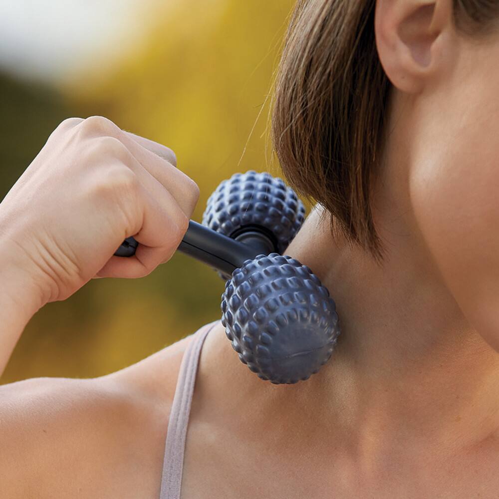 Sharper Image Flex Roller, Modular Massager with 8 Attachments Black ...