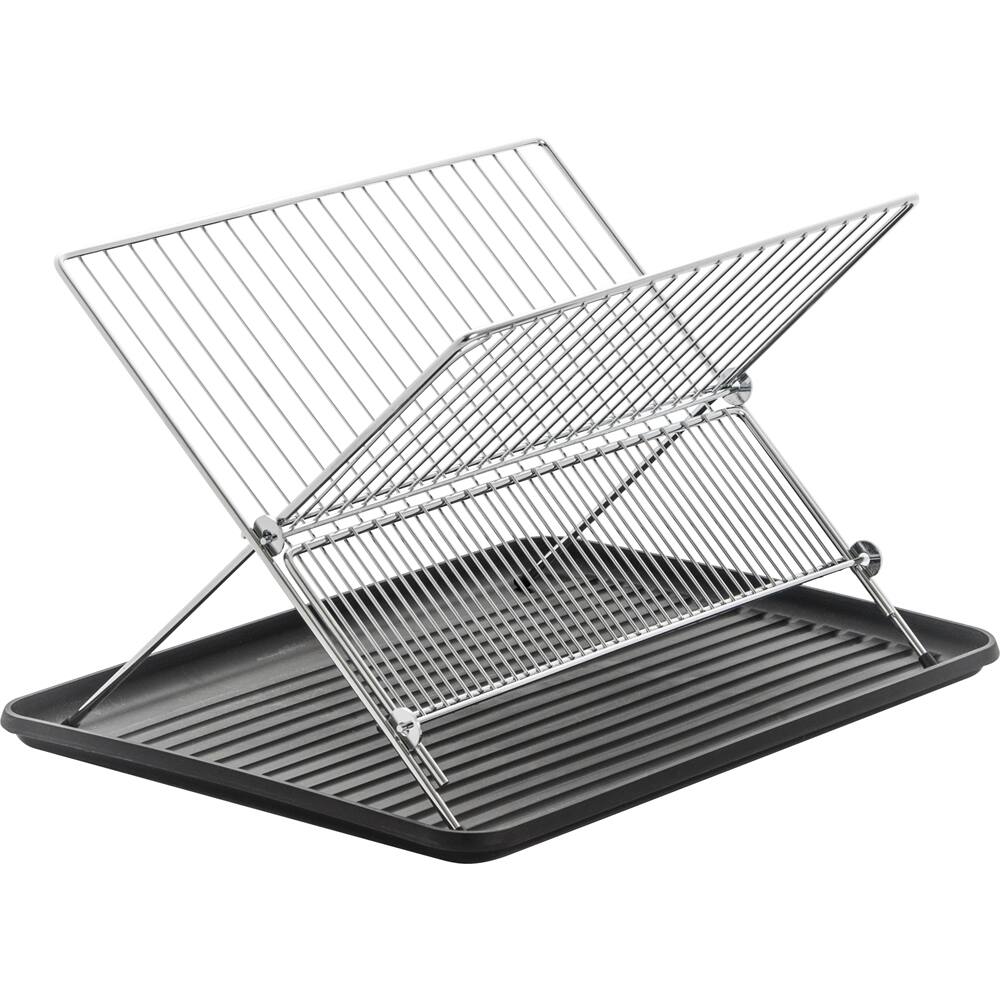 Best Buy: Cook Pro 14" Chrome Folding Dish Rack Silver HWCP309