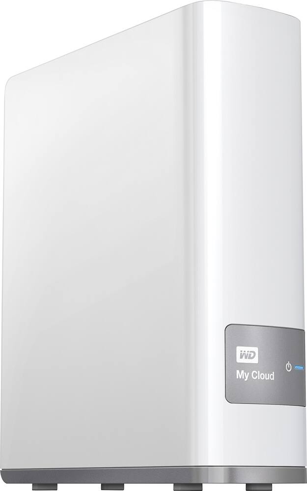 Best Buy: WD My Cloud 8TB External Hard Drive (NAS) White WDBCTL0080HWT ...