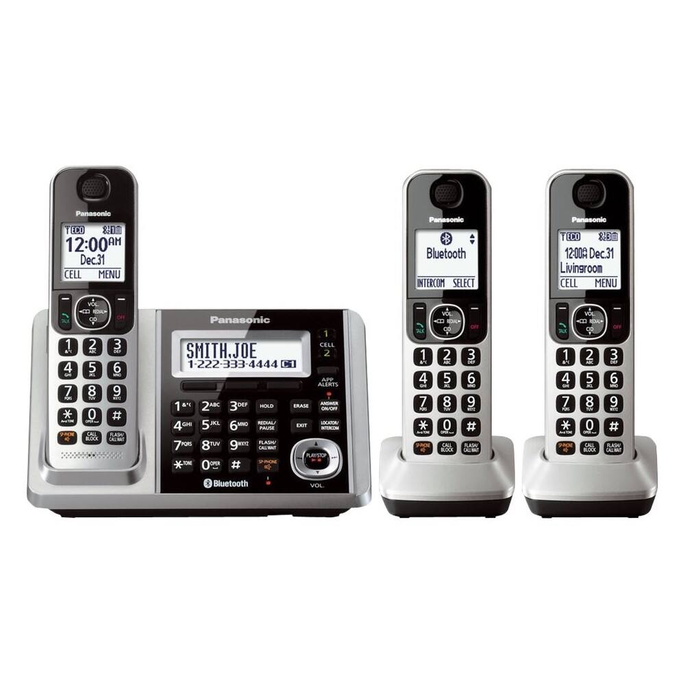Best Buy: Panasonic KX-TGF373S DECT 6.0 Expandable Cordless Phone System with Digital Answering ...