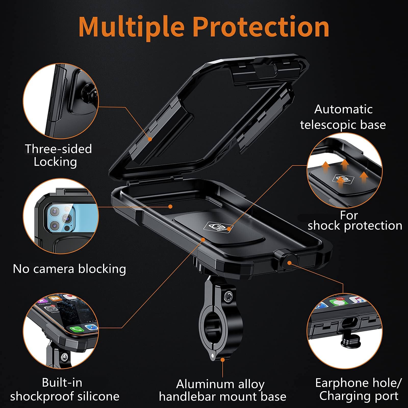 Empire DigiLabs Bike Phone Mount Waterproof With Aluminum Alloy ...