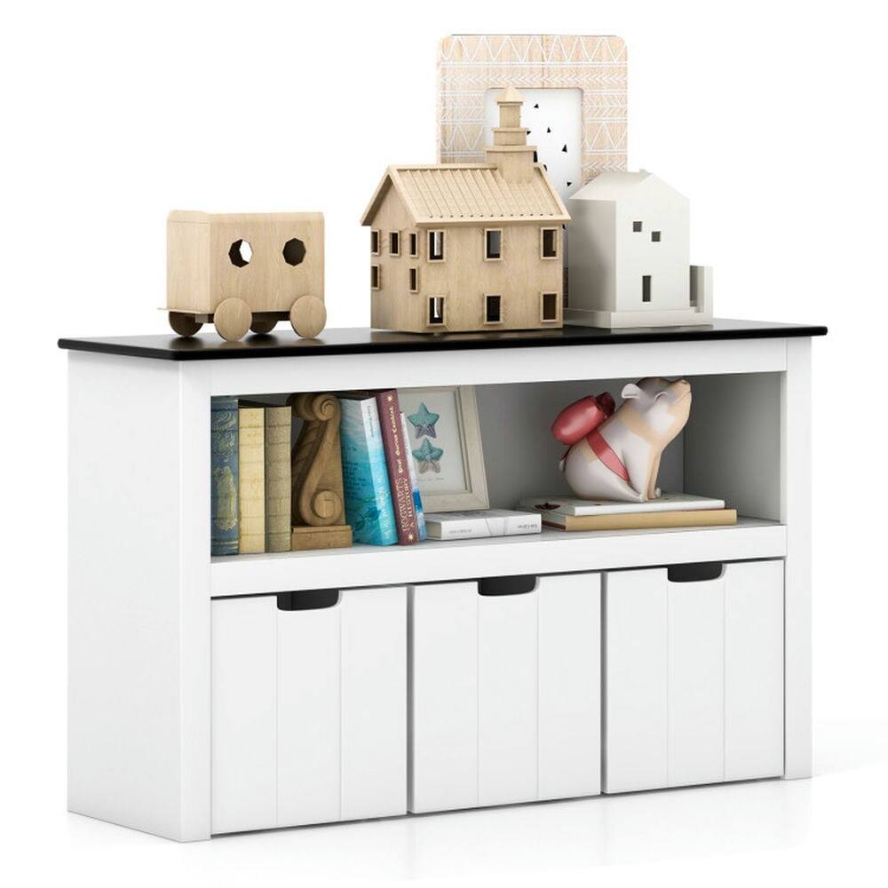 Kadyn Kids Toy Storage Organizer with Blackboard Top 3 Drawer, Kids Toy ...