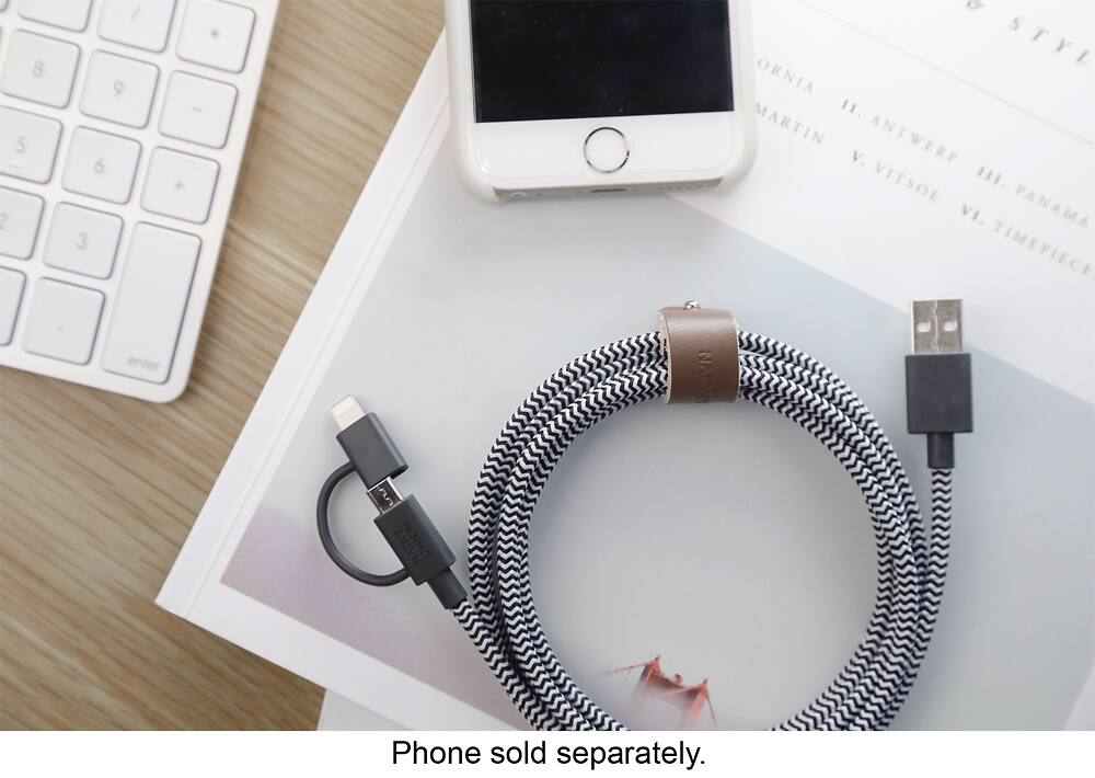 Best Buy: Native Union 6.5' Lightning USB Charging Cable Zebra BELT-UL-ZEB