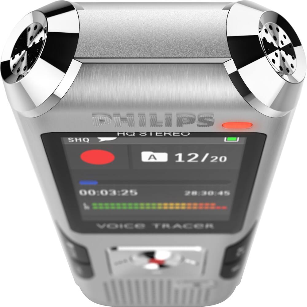 Best Buy: Philips Voice Tracer Digital Recorder Silver shadow/chrome DVT4000