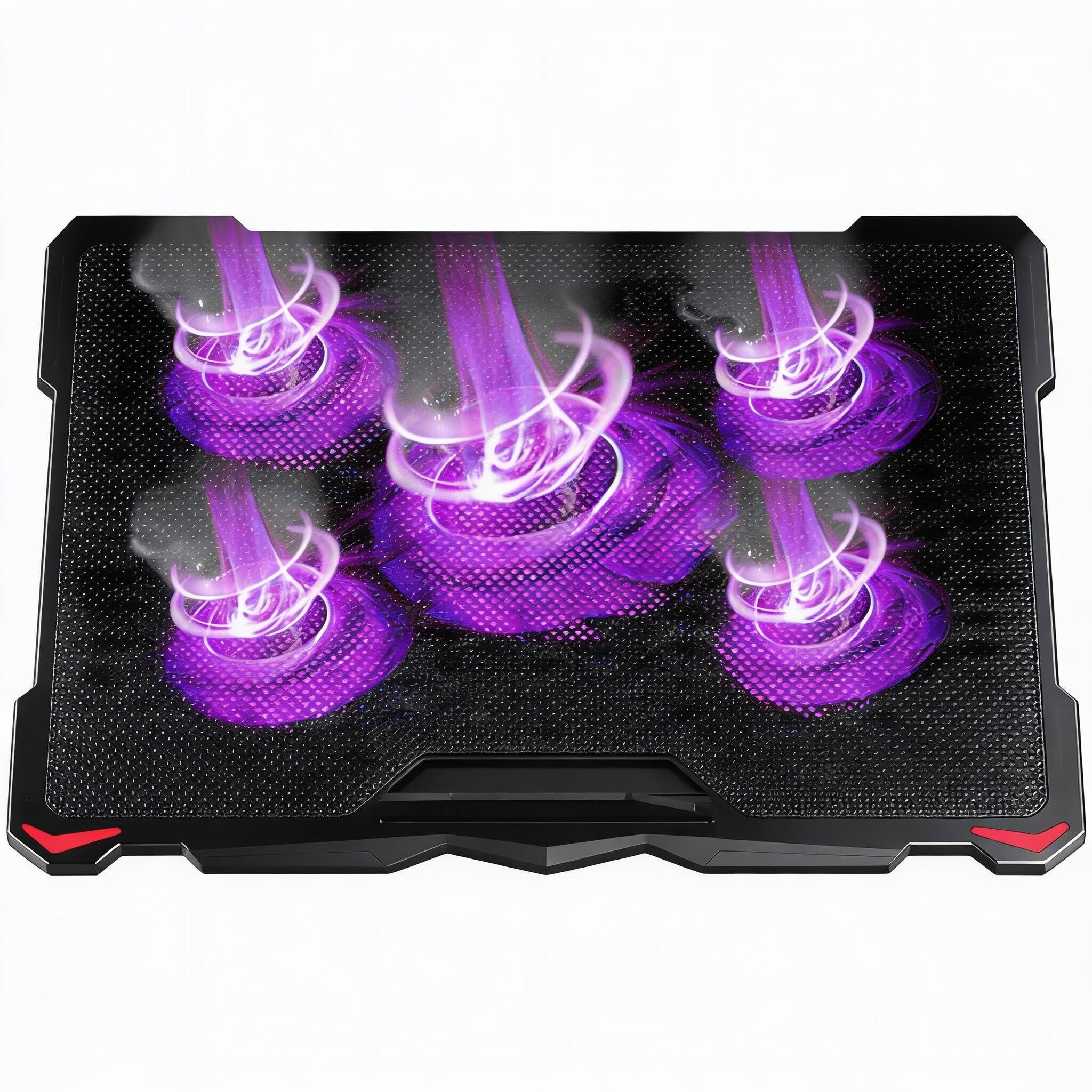 Frangdom Laptop Cooling Pad 5 Fans LED USB Notebook Cooler Purple 5 ...