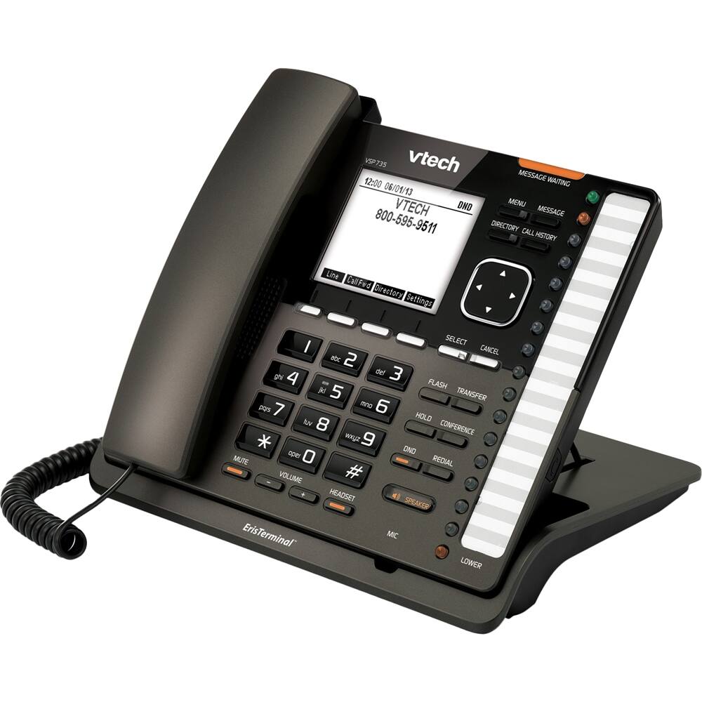 Best Buy: VTech VSP735 DECT ErisTerminal SIP Corded Expansion Deskset ...
