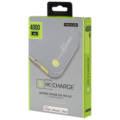 Best Buy: Techlink Recharge 4,000 mAh Portable Charger for Most ...