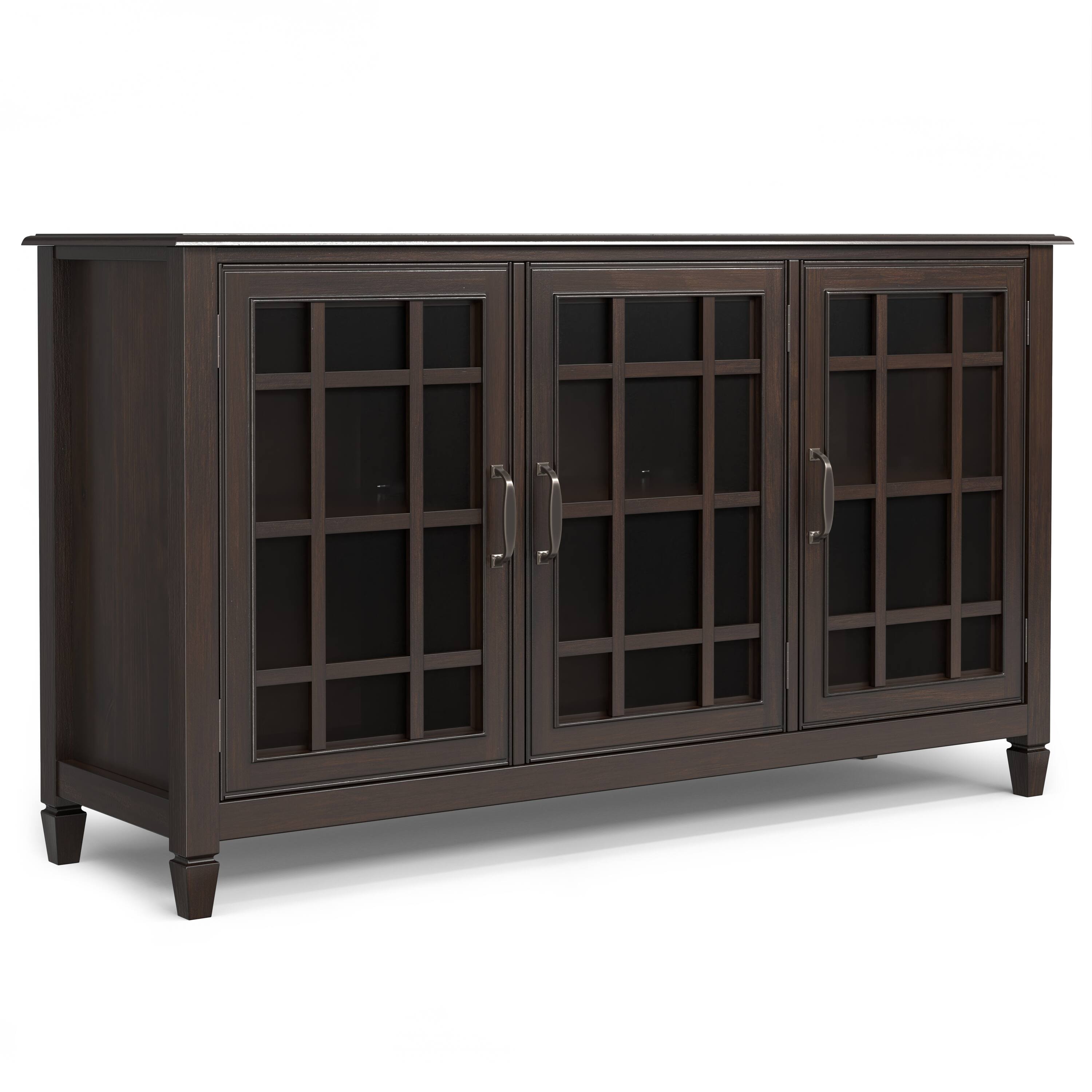 Simpli Home Connaught SOLID WOOD 60 inch Wide Traditional Wide Storage ...