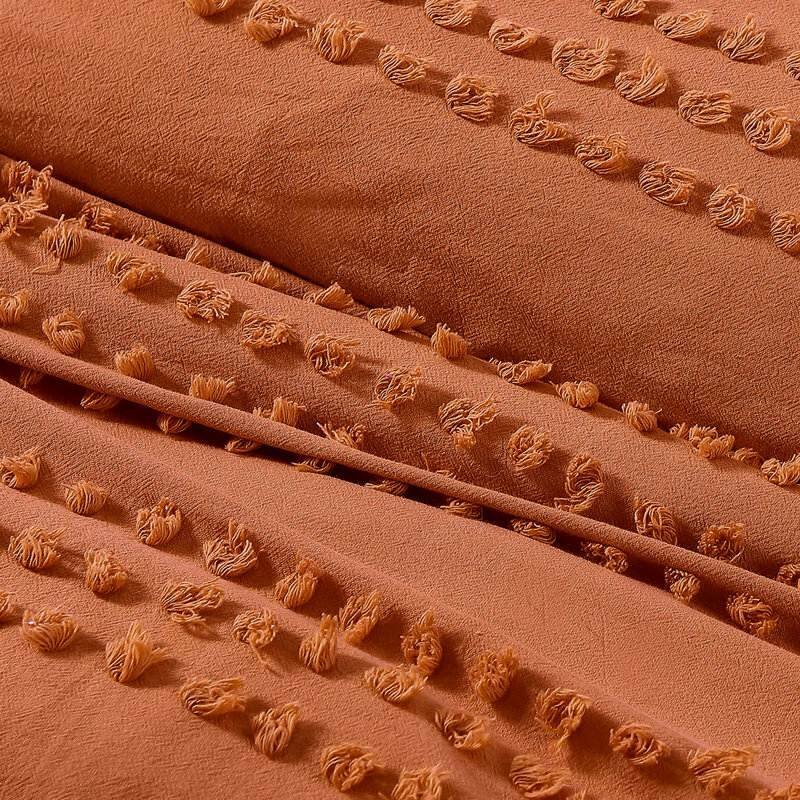 Hivvago King size 5 Piece 100 Percent Cotton Clip Dot Comforter Set in ...