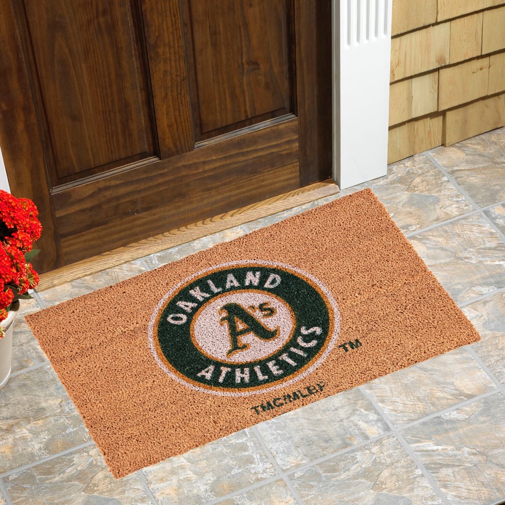 The Memory Company - Oakland Athletics Logo 20'' x 30'' Coir Doormat ...