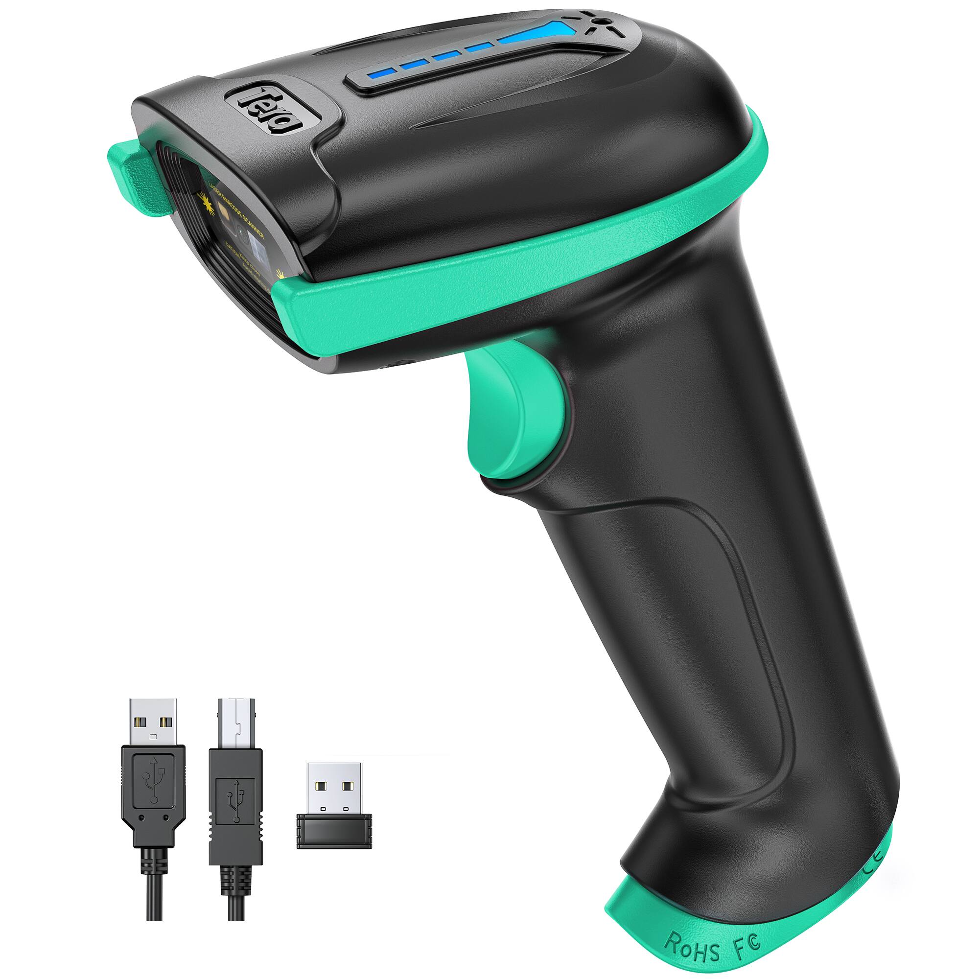 Tera 1D Wireless & Wired Laser Barcode Scanner with Battery Level ...