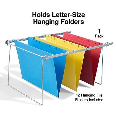 Staples Hanging File Folders, Stright Cut, Letter Size Colors Assorted ...