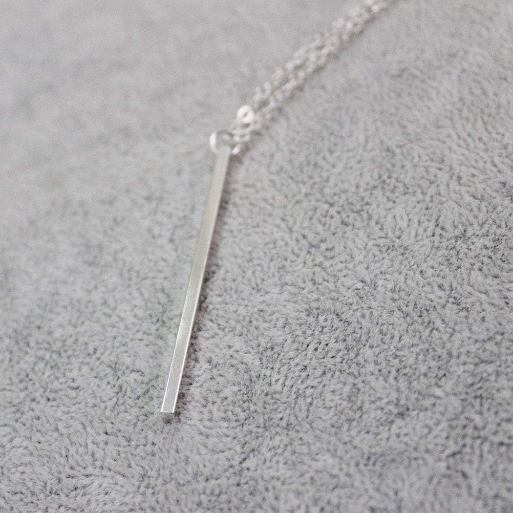 Live At Space Bar Pendant Necklace Gold Long Y Necklace Delicate Lariat ...
