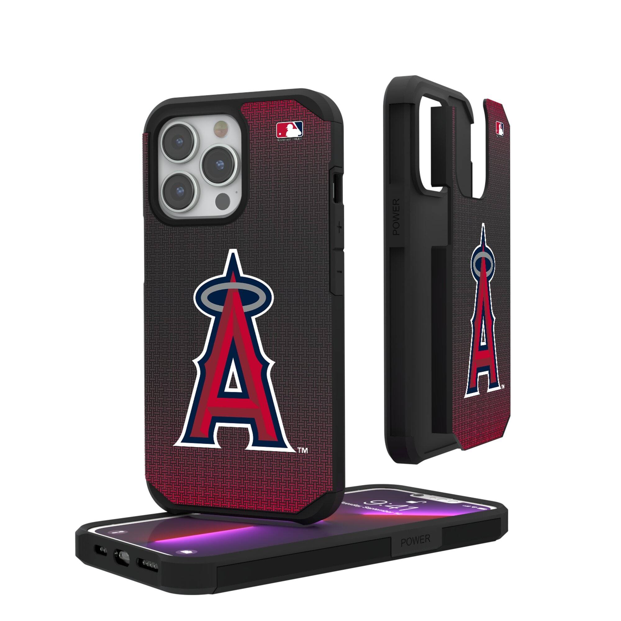 Keyscaper MLB Los Angeles Angels Linen Logo iPhone Rugged Case 14 Plus ...