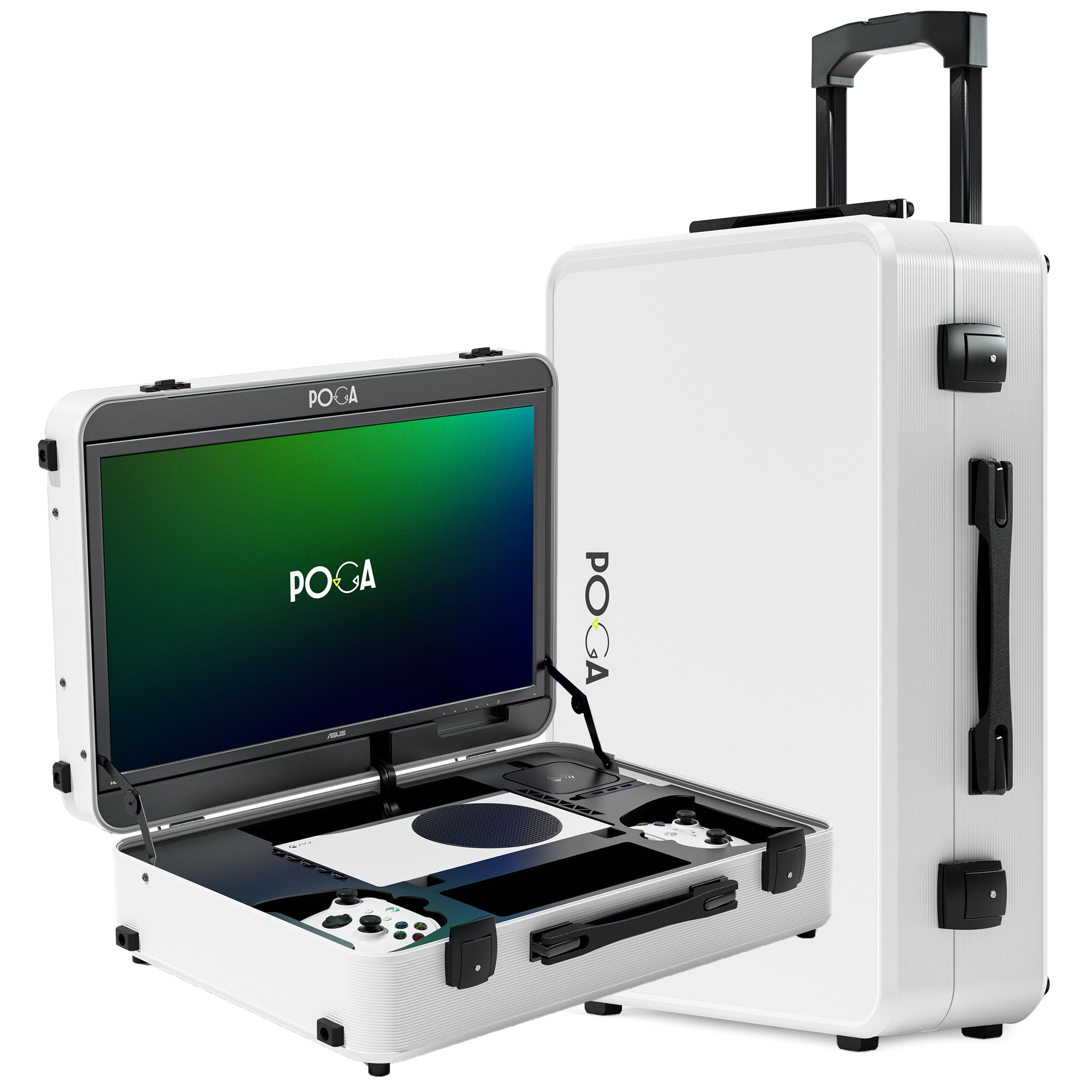 POGA PRO Premium Portable Console Travel Case in w/ Trolley & 21.5 ...
