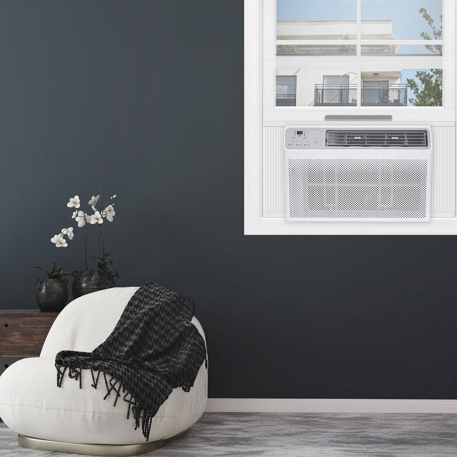 TCL 350 Sq. Ft. 8,000 BTU Smart Window Air Conditioner White H8W35W ...