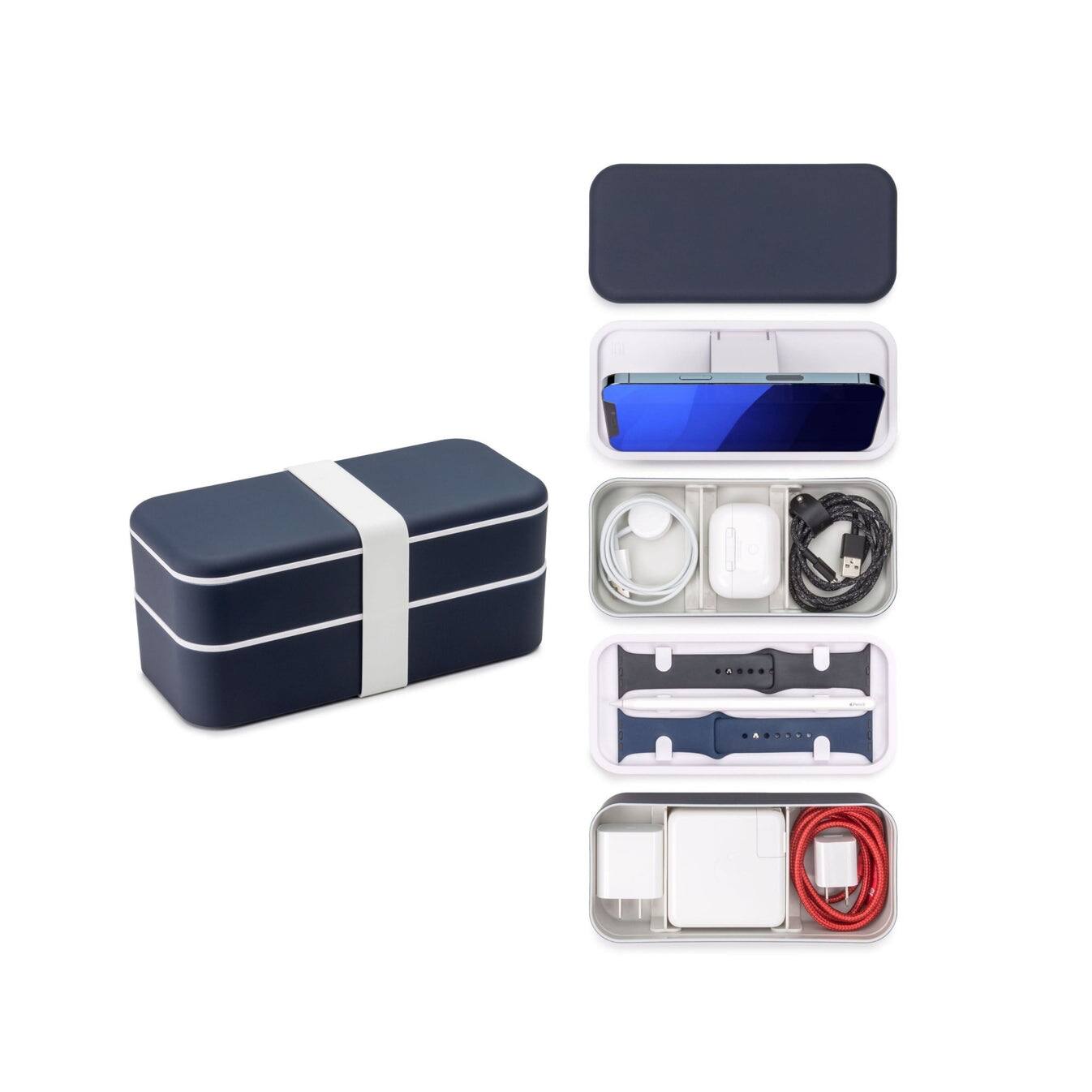 Function 101 BentoStack Tech Accessory Organizer Navy - Best Buy
